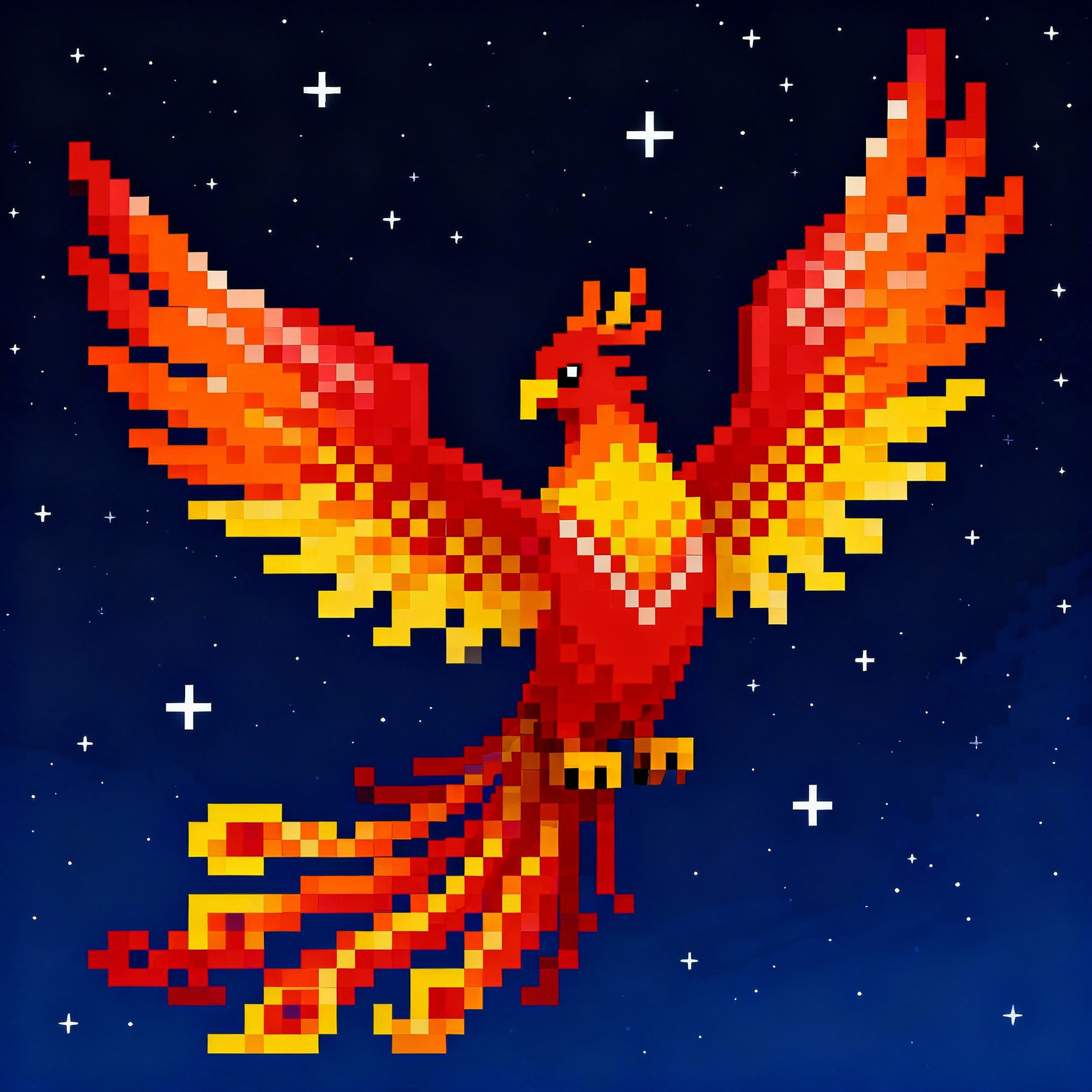 Bird Pixel Art - AI Generated