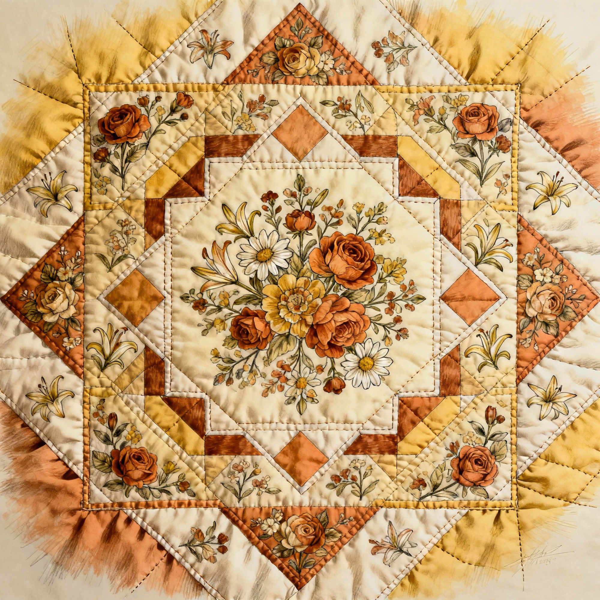 Quilt Drawing Gallery - AI-generated Designs