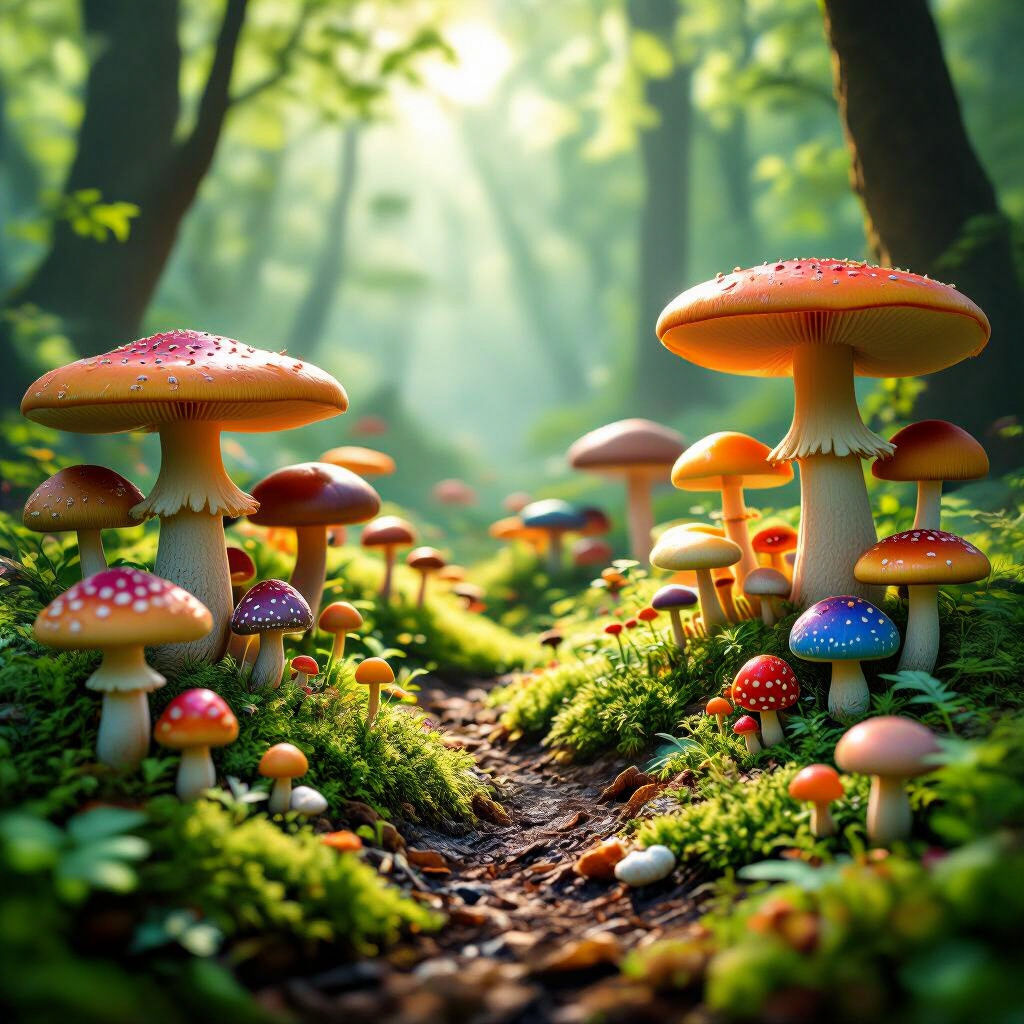 Images Of Mushrooms - AI Generated Art
