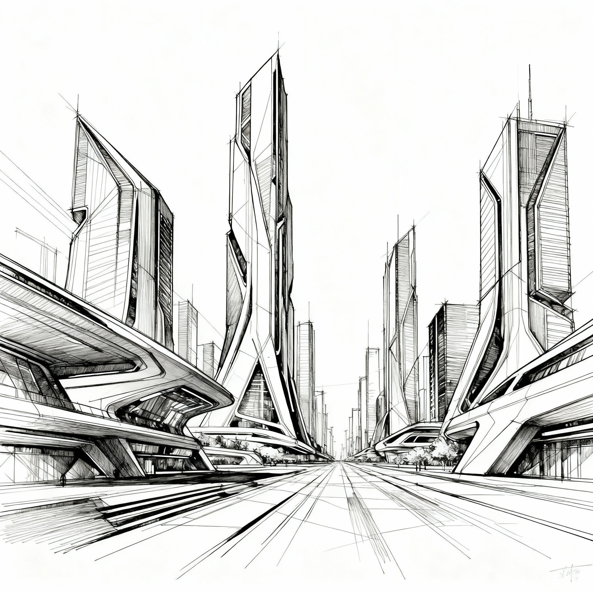 Perspective Sketch Art - Create Your Own AI Designs