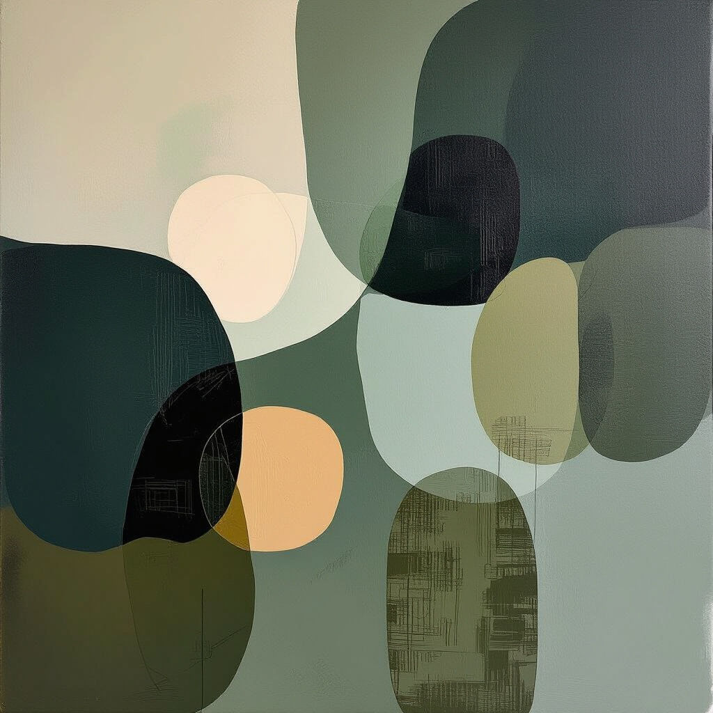 Organic Modern Wall Art - AI Generated Designs