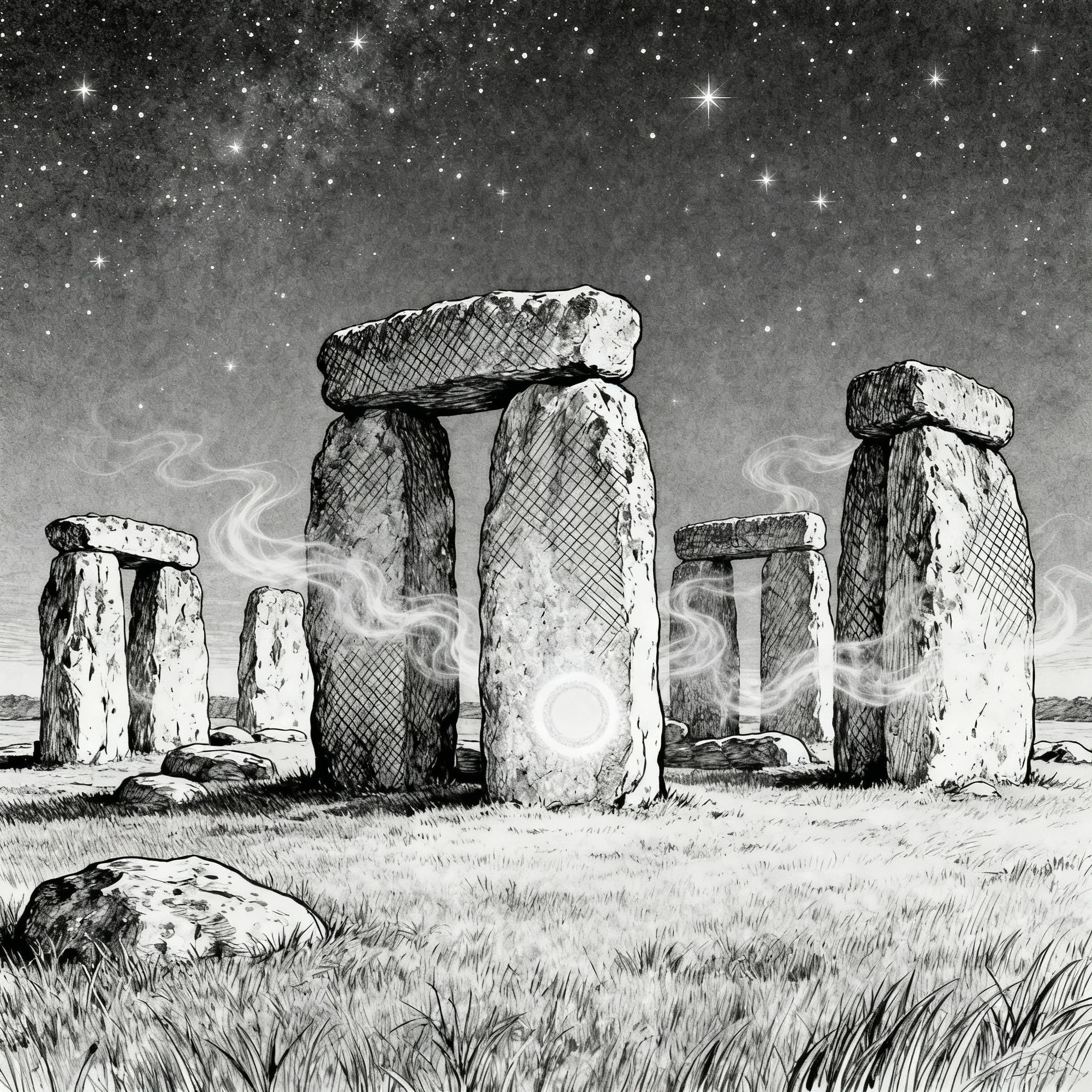 Stonehenge Drawings - AI Art Gallery | Nightcafe Creator