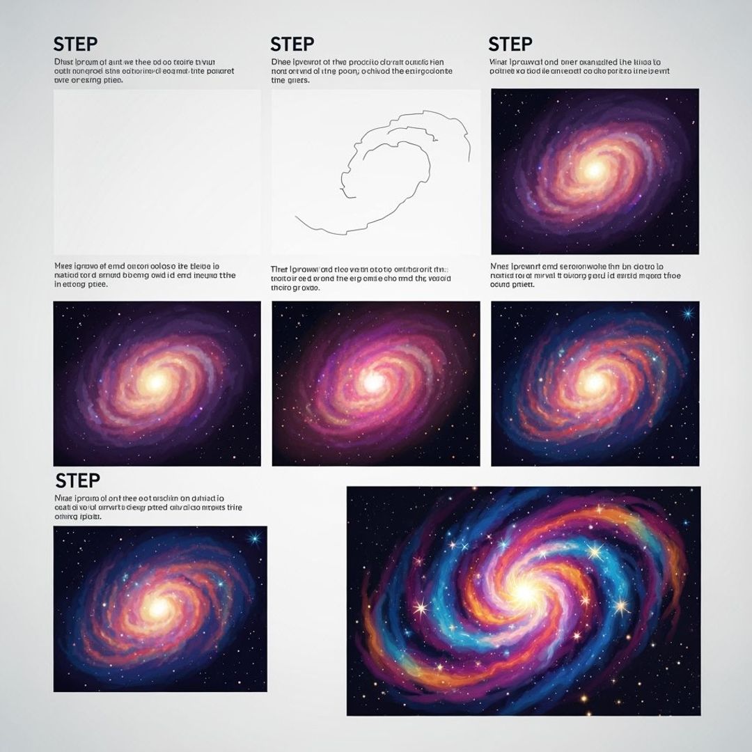 Cosmic Space Drawing Tutorials And Visuals