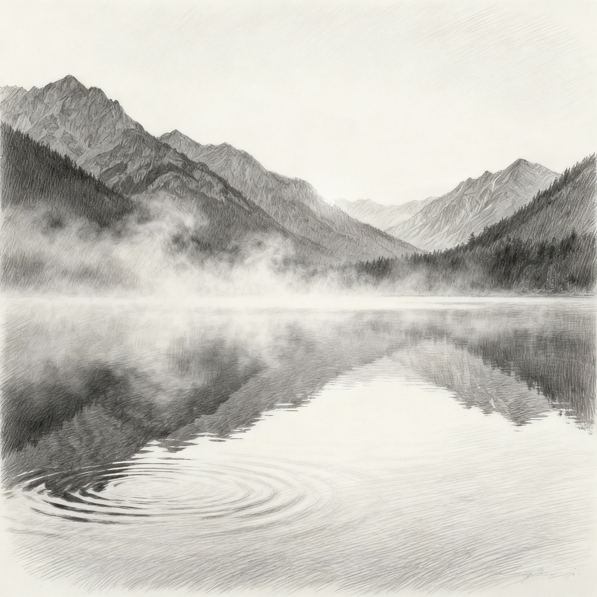 AI Lake Drawings - Create Stunning Lake Art