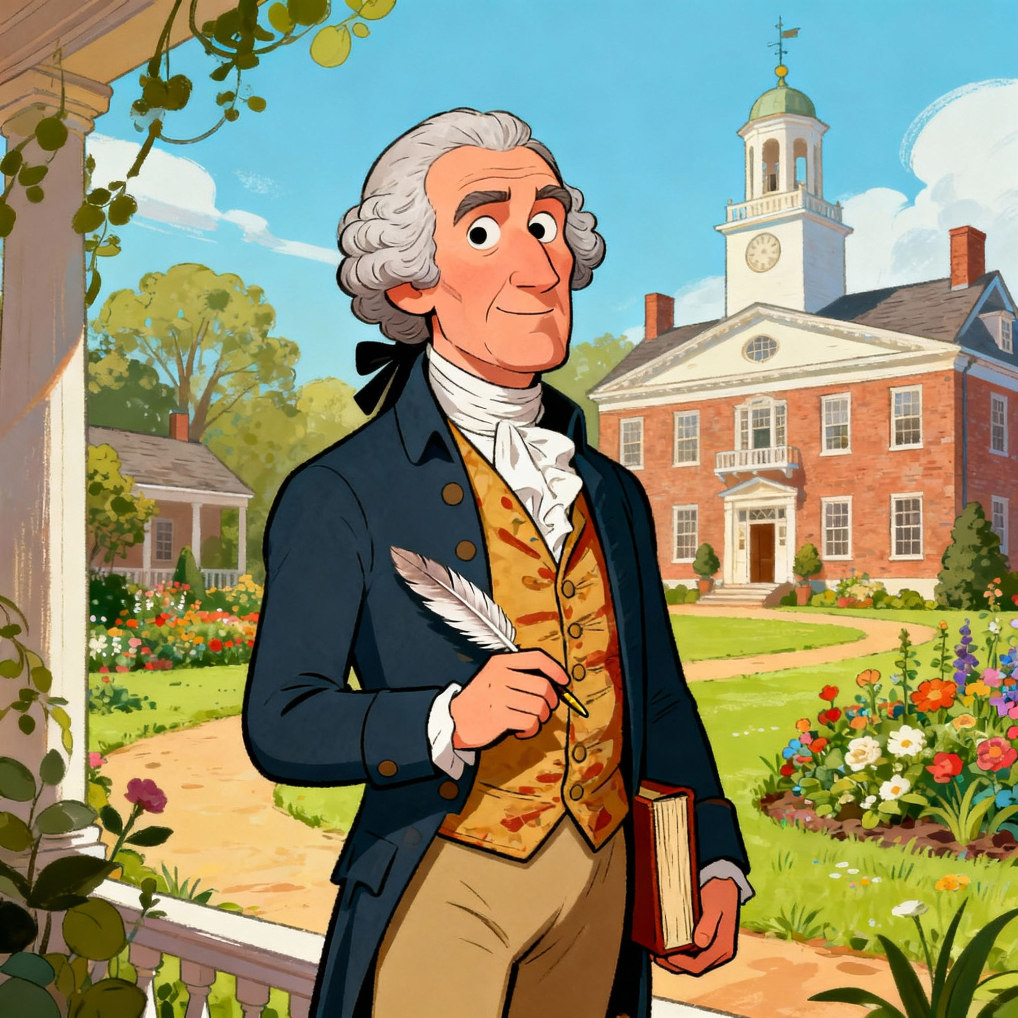 Thomas Jefferson Cartoon Drawings - Create Yours With AI