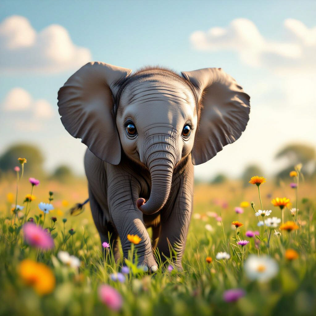 Cute Elephant Pictures - Create Adorable Art With AI