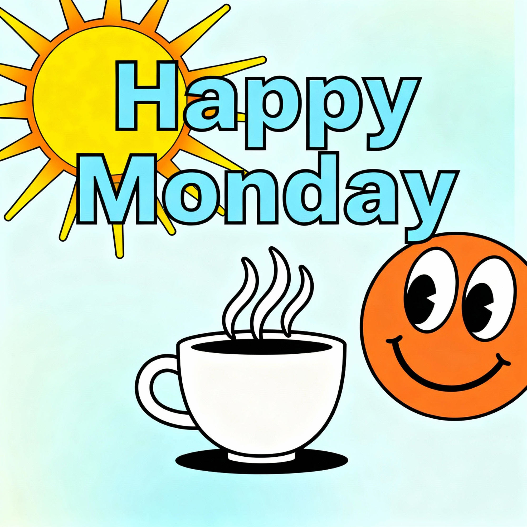 Happy Monday Clip Art - Create Cheerful Designs With AI