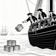 Easy Boston Tea Party Drawing - Simple AI Art