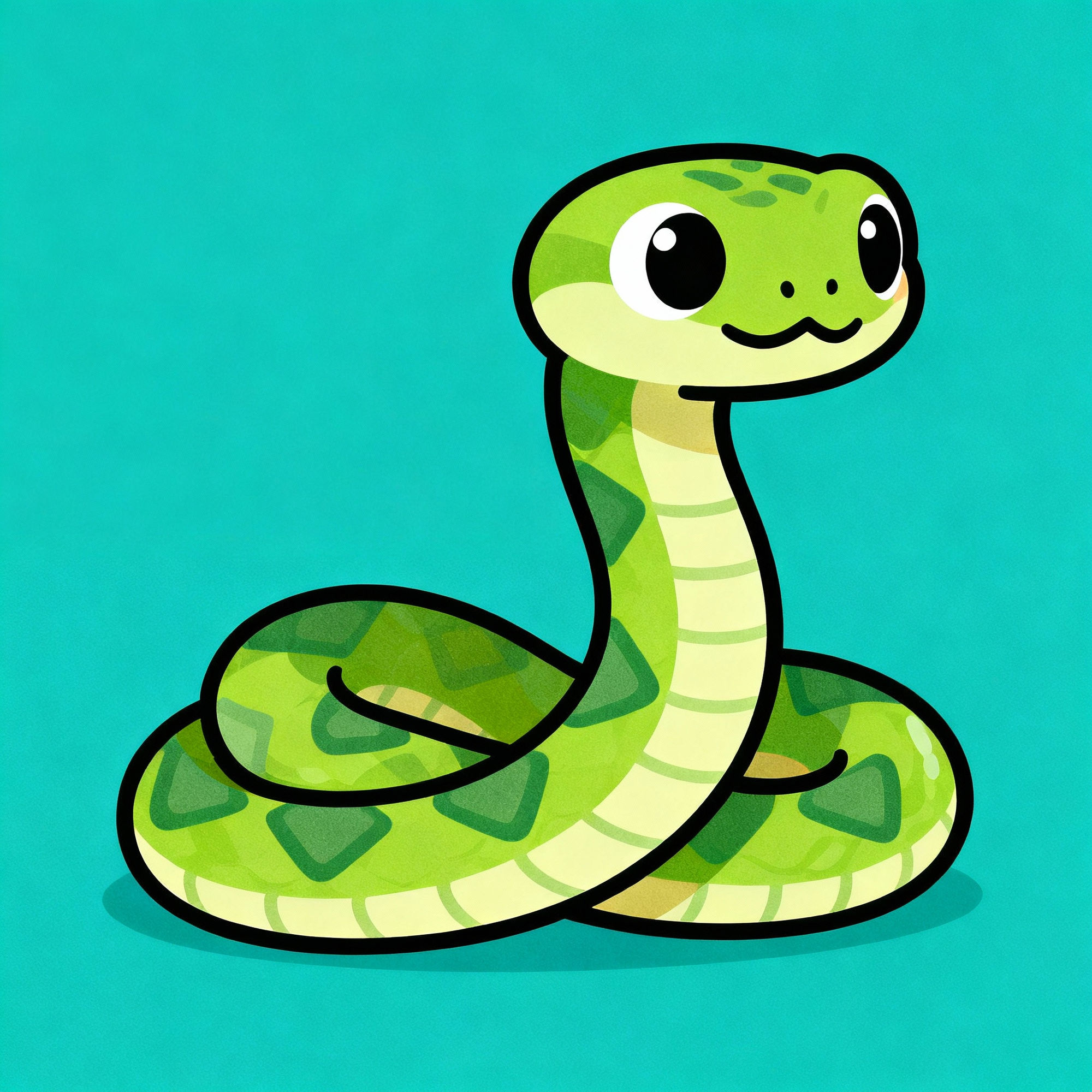 Easy Snake Drawings - AI Generated Art