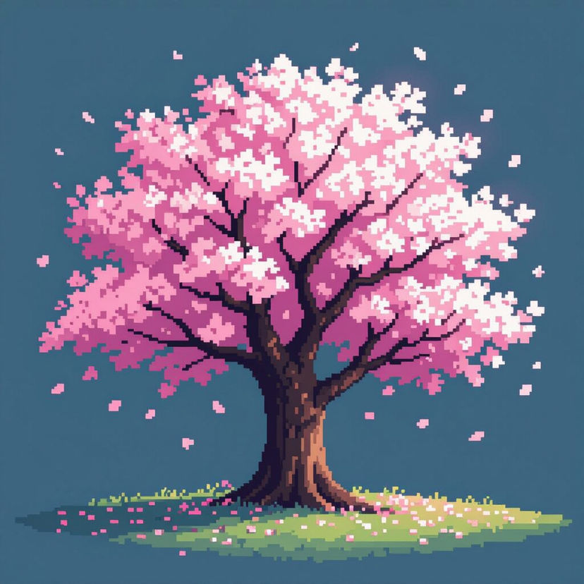 Tree Pixel Art - Create Your Own Pixel Art Trees