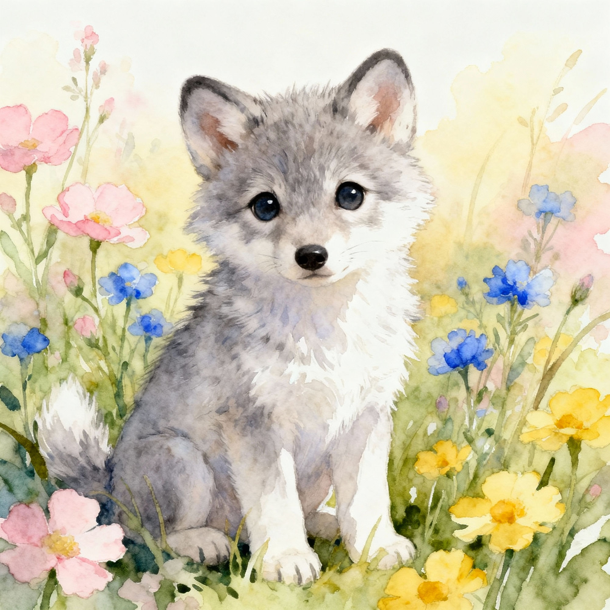 Cute Wolf Drawings - AI Art Gallery