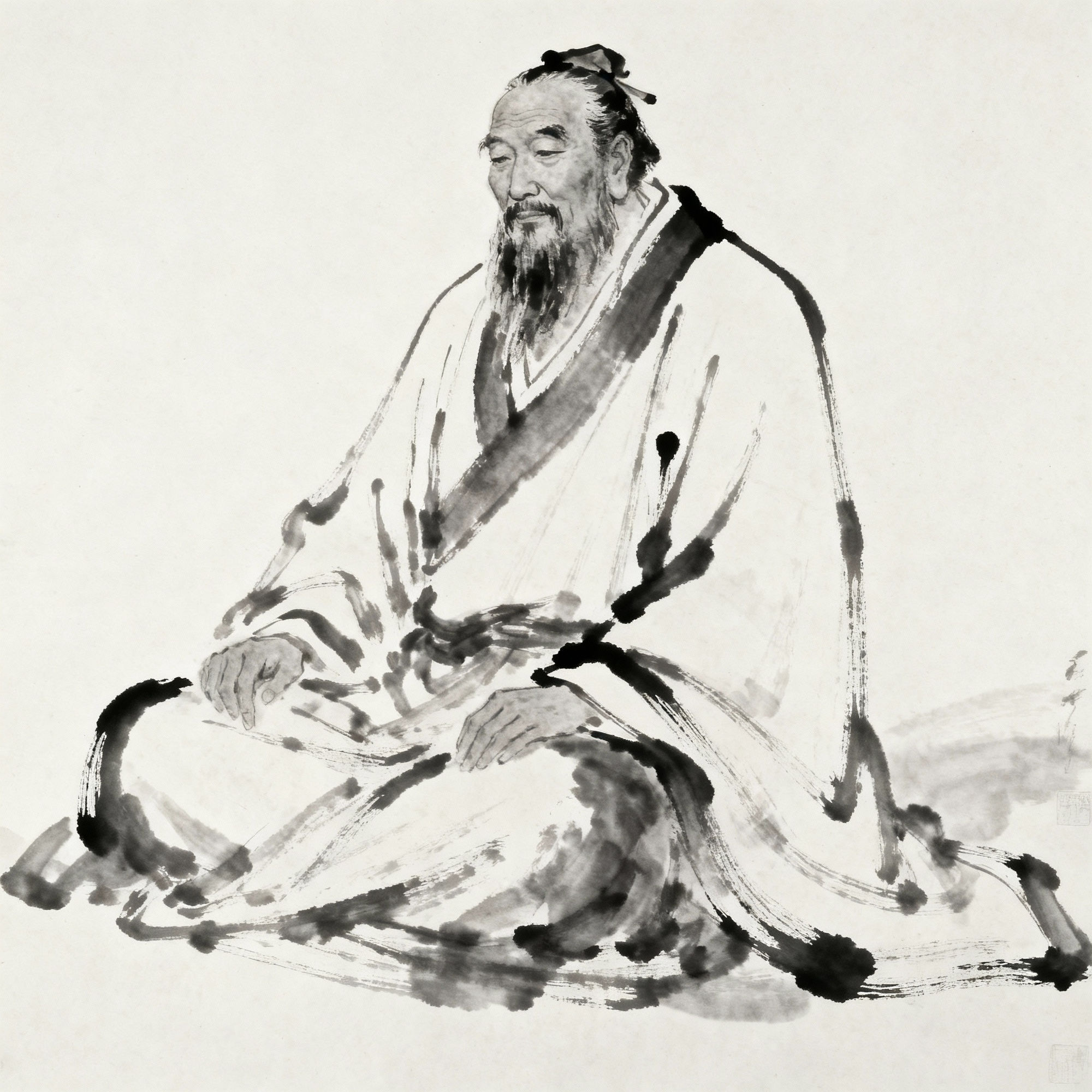 Confucius Drawing Art - Create Your Own AI Art