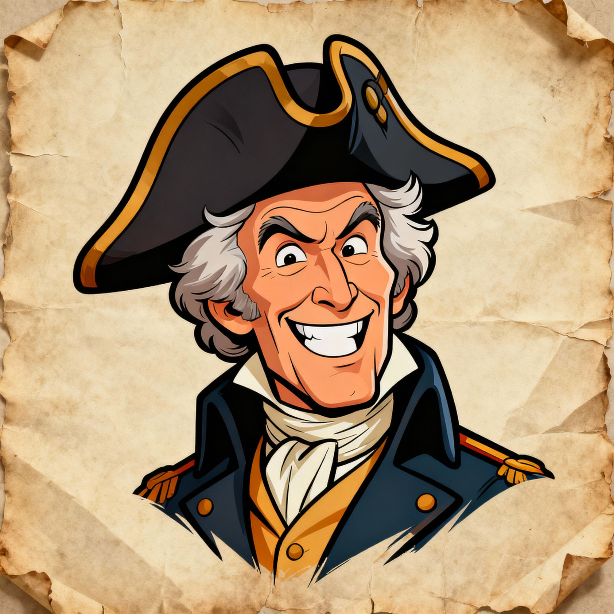 Andrew Jackson Cartoon Drawings - AI Generated Art