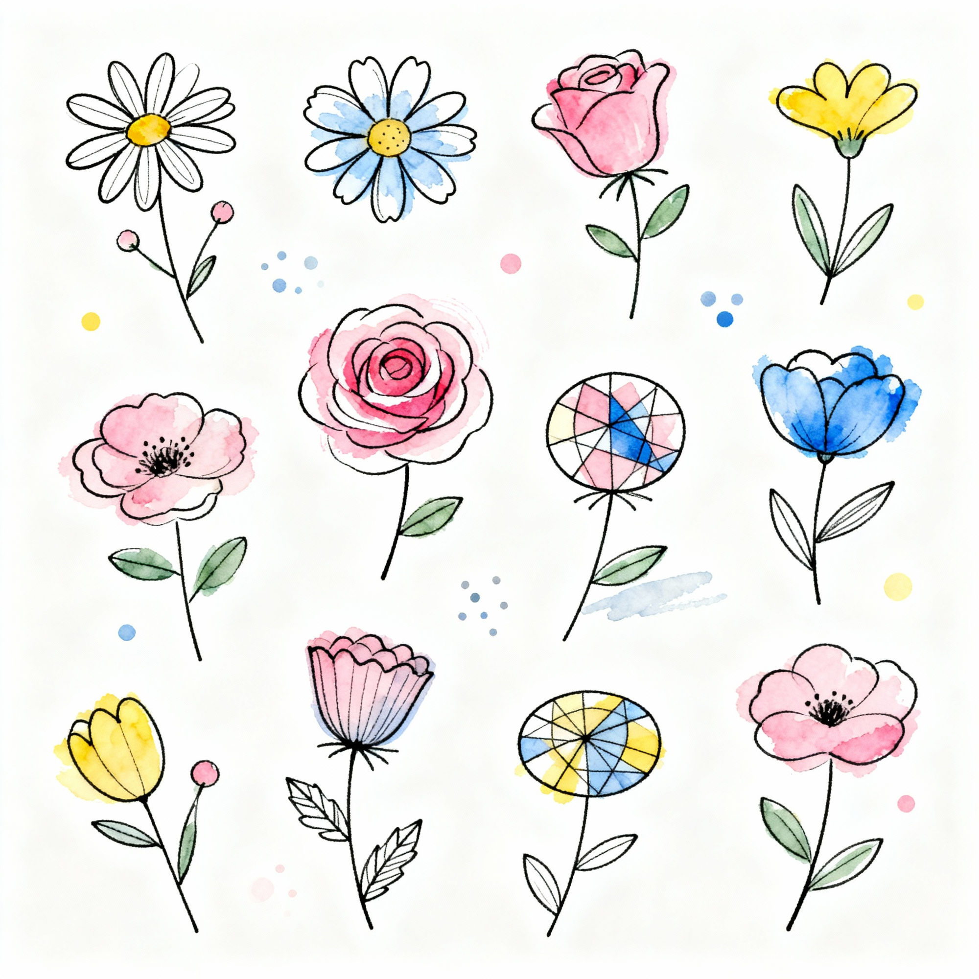 Easy Simple Flower Drawing Designs - Create Yours Now!