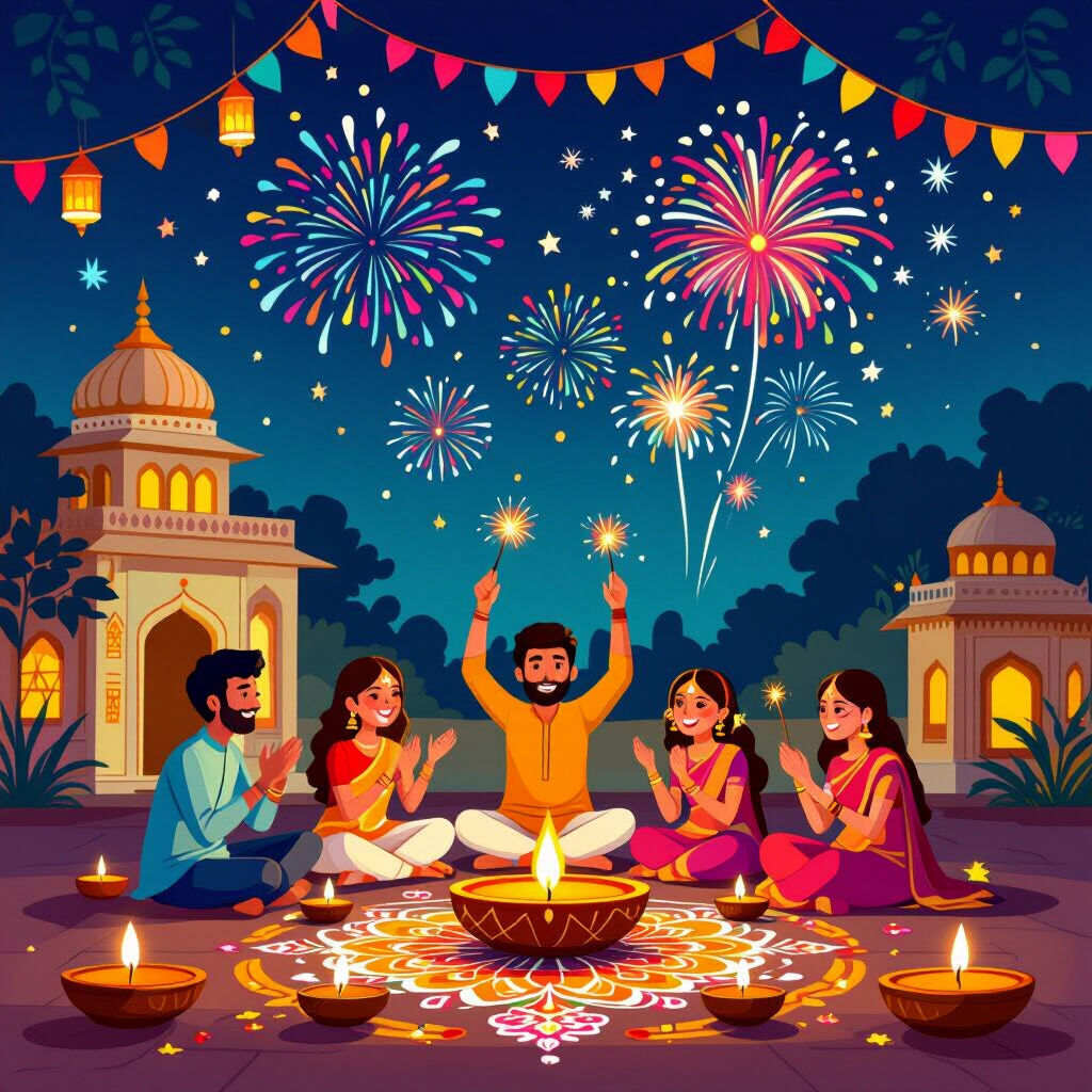 Diwali Celebration Images - Create Your Own AI Art