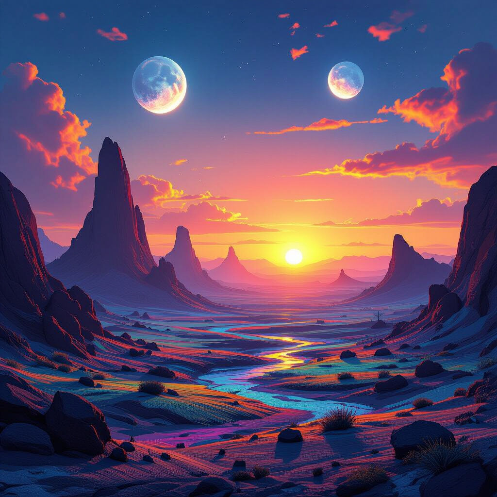 Horizon Drawings - AI Generated Art Gallery