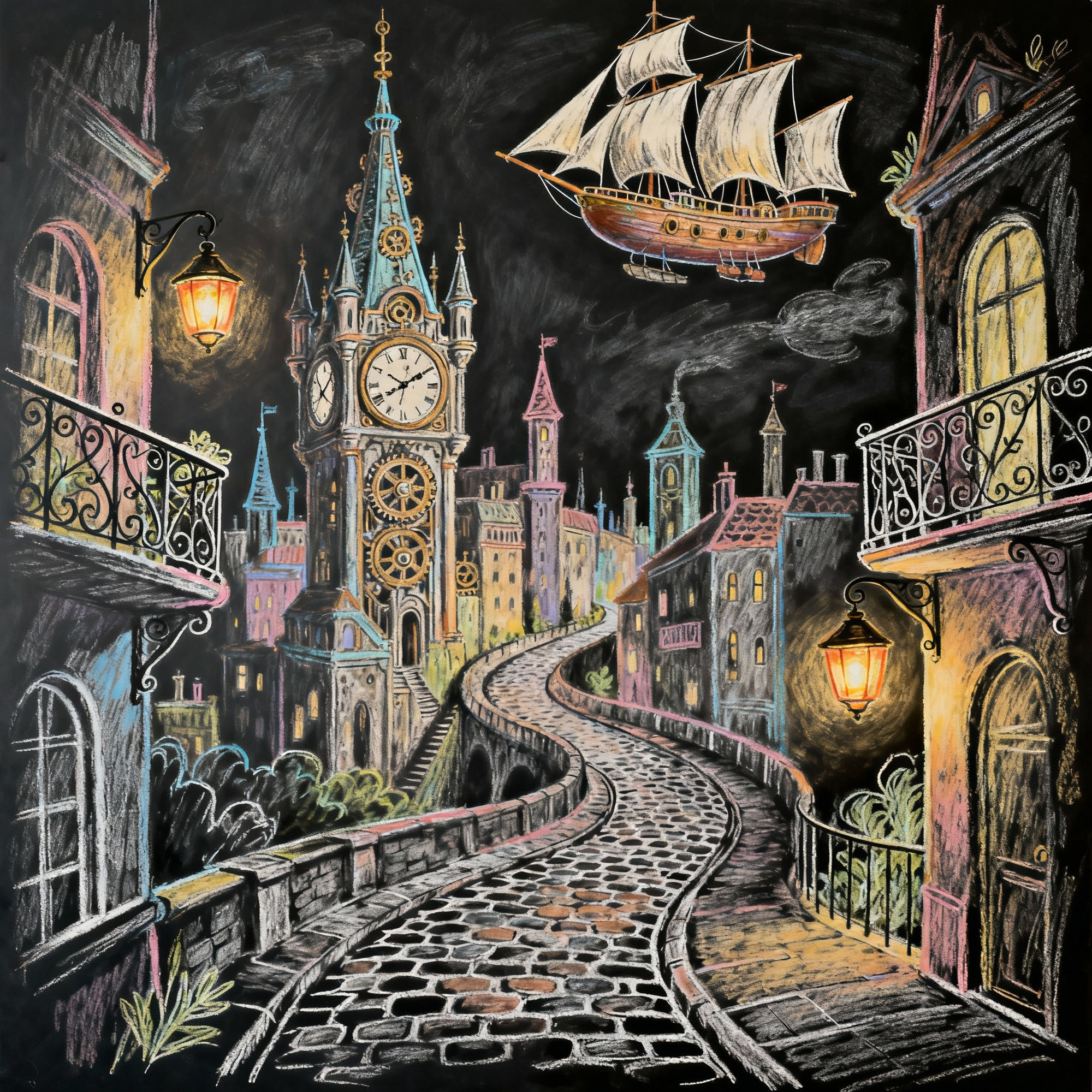 AI Chalk Board Drawings - Create & Inspire