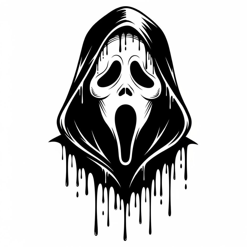Generate A Ghost Face Drawing With AI