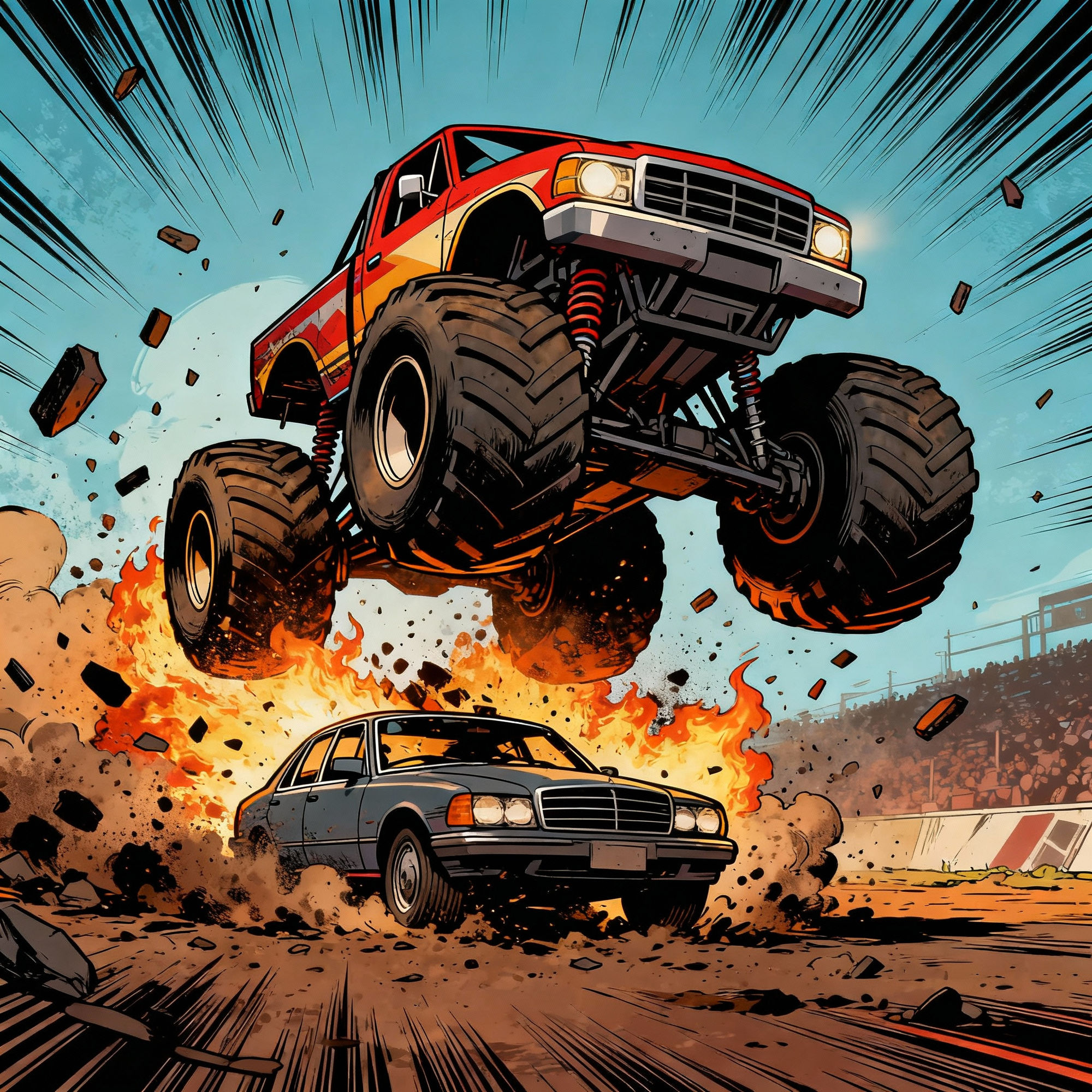 Monster Truck Drawings - AI Art Gallery