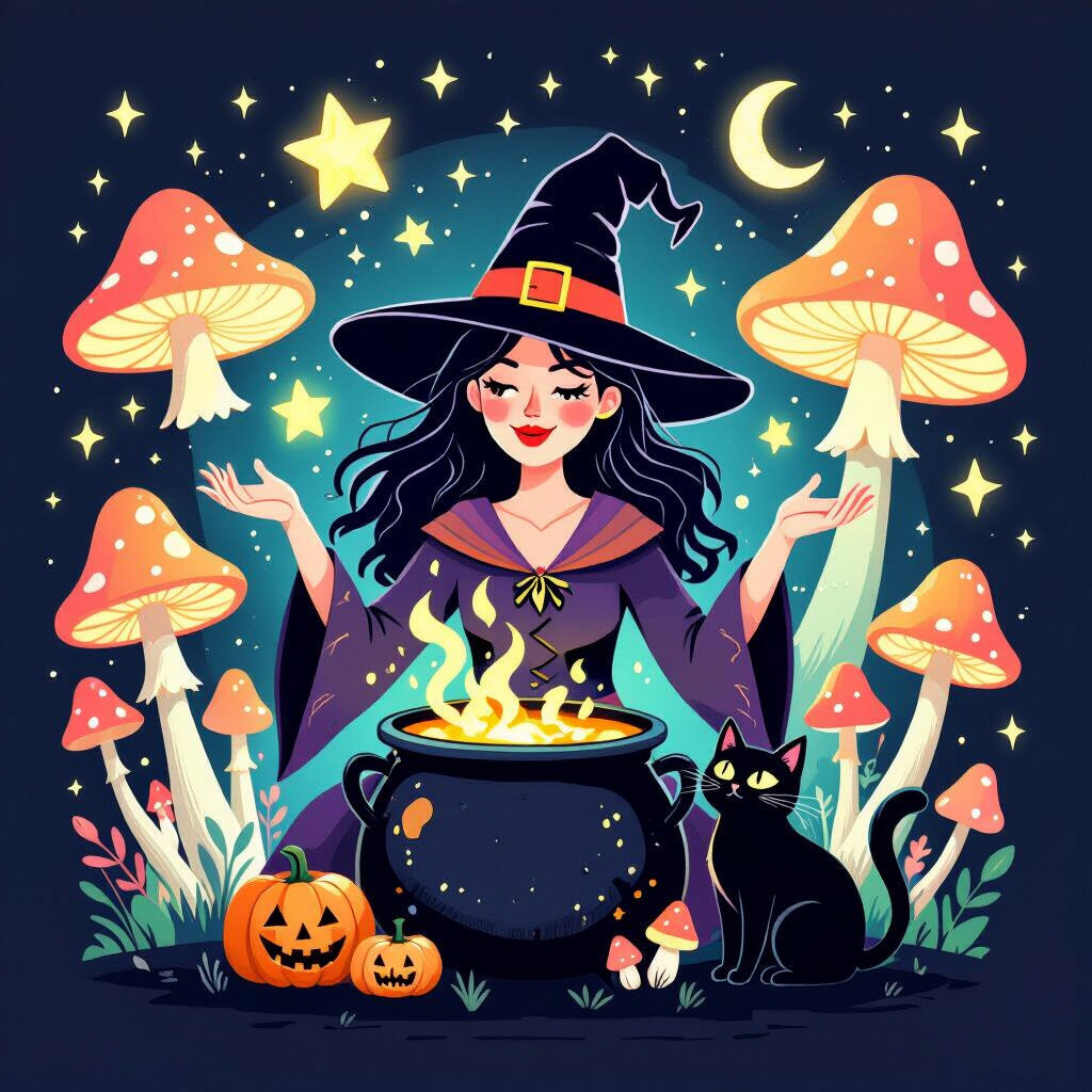 Witch Clip Art - AI Generated & Customizable