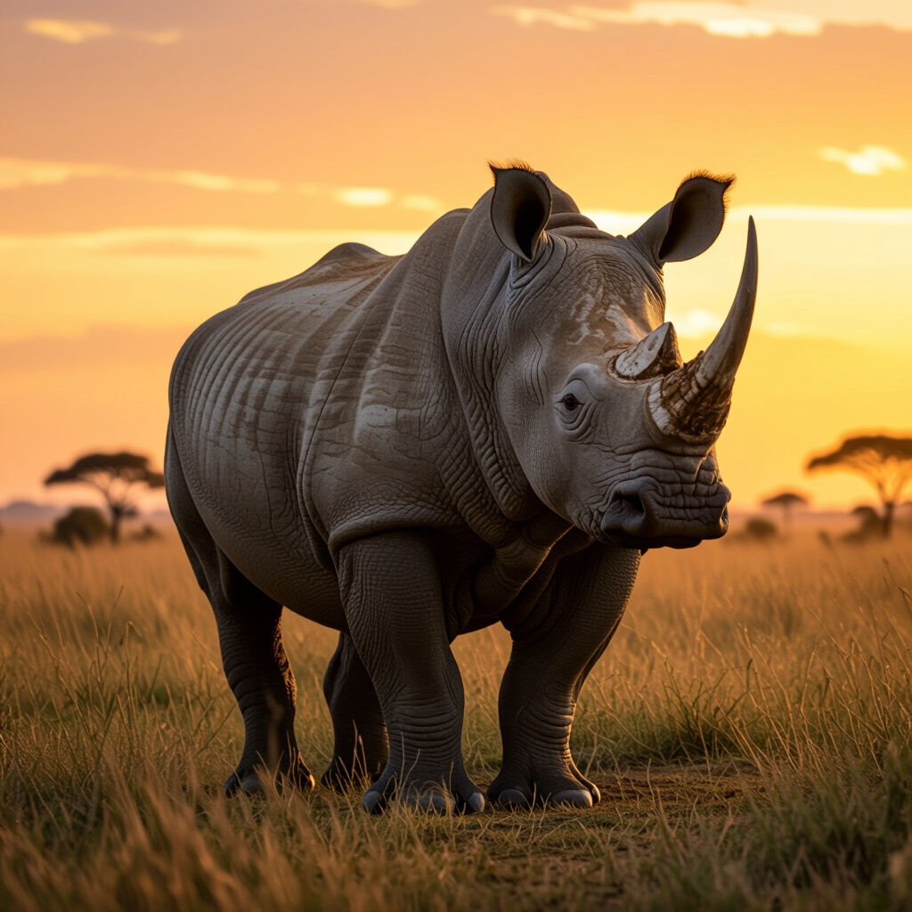 Pictures Of Rhinos - AI Generated Rhino Art