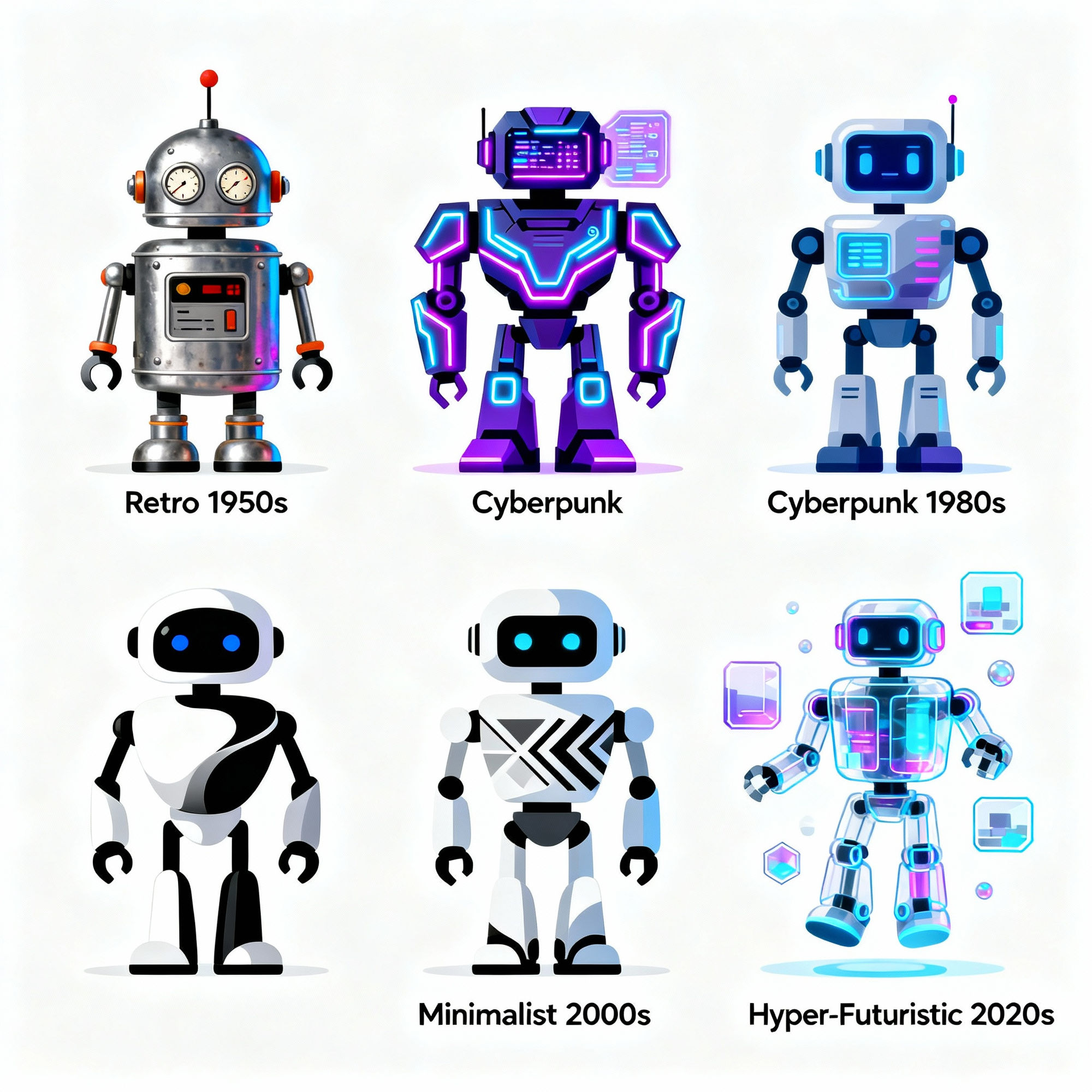 Robot Clip Art - AI Generated & Downloadable