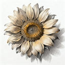 Realistic Sunflower Drawings - AI Art Gallery