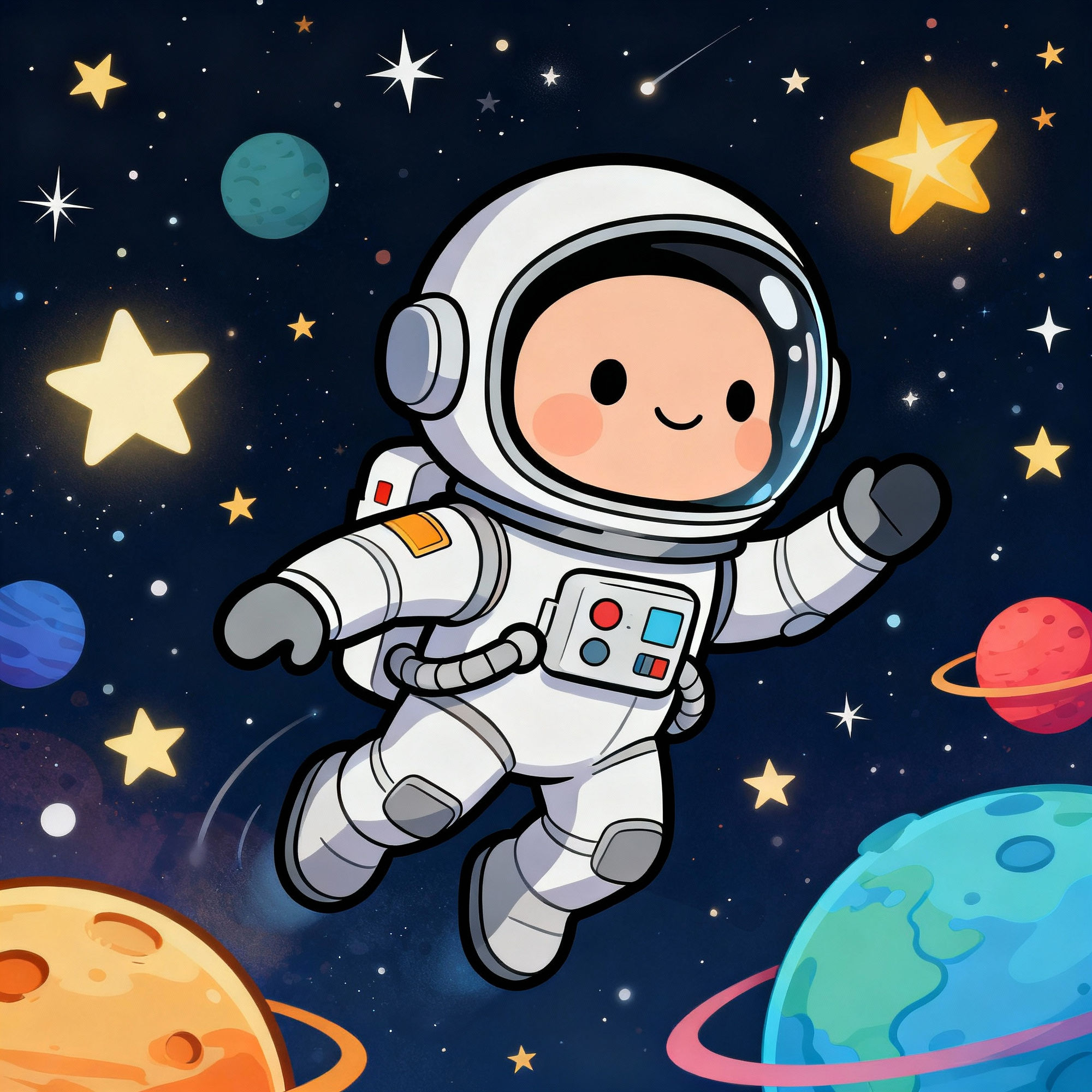 Astronaut Cartoon Drawings - Create Your Own Fun Space Art