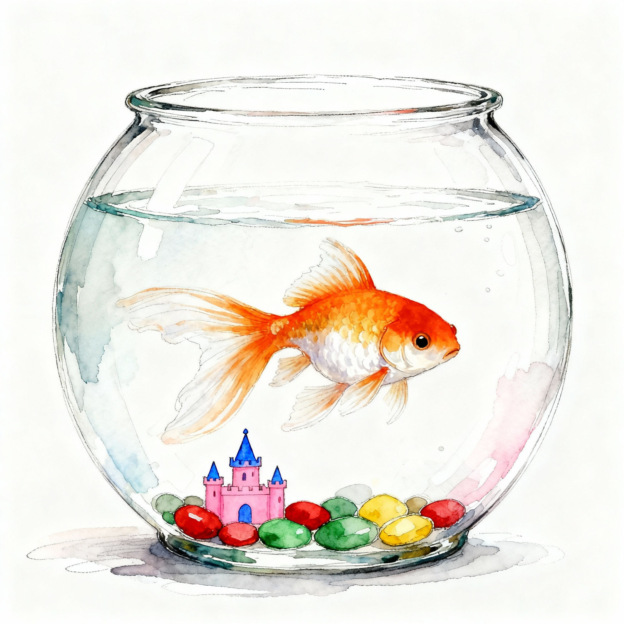 Fish Bowl Drawings - Create Your Own AI Art