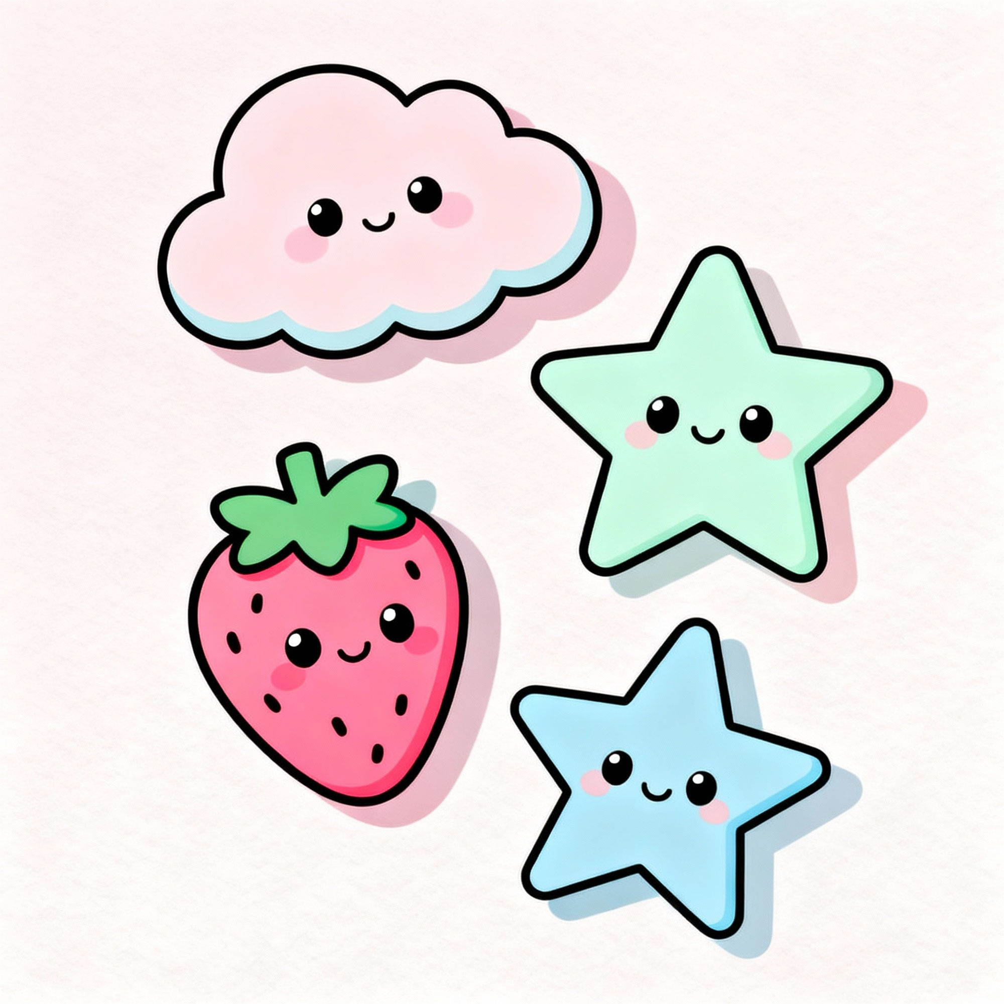Simple Kawaii Cute Easy Drawings - AI Art Gallery