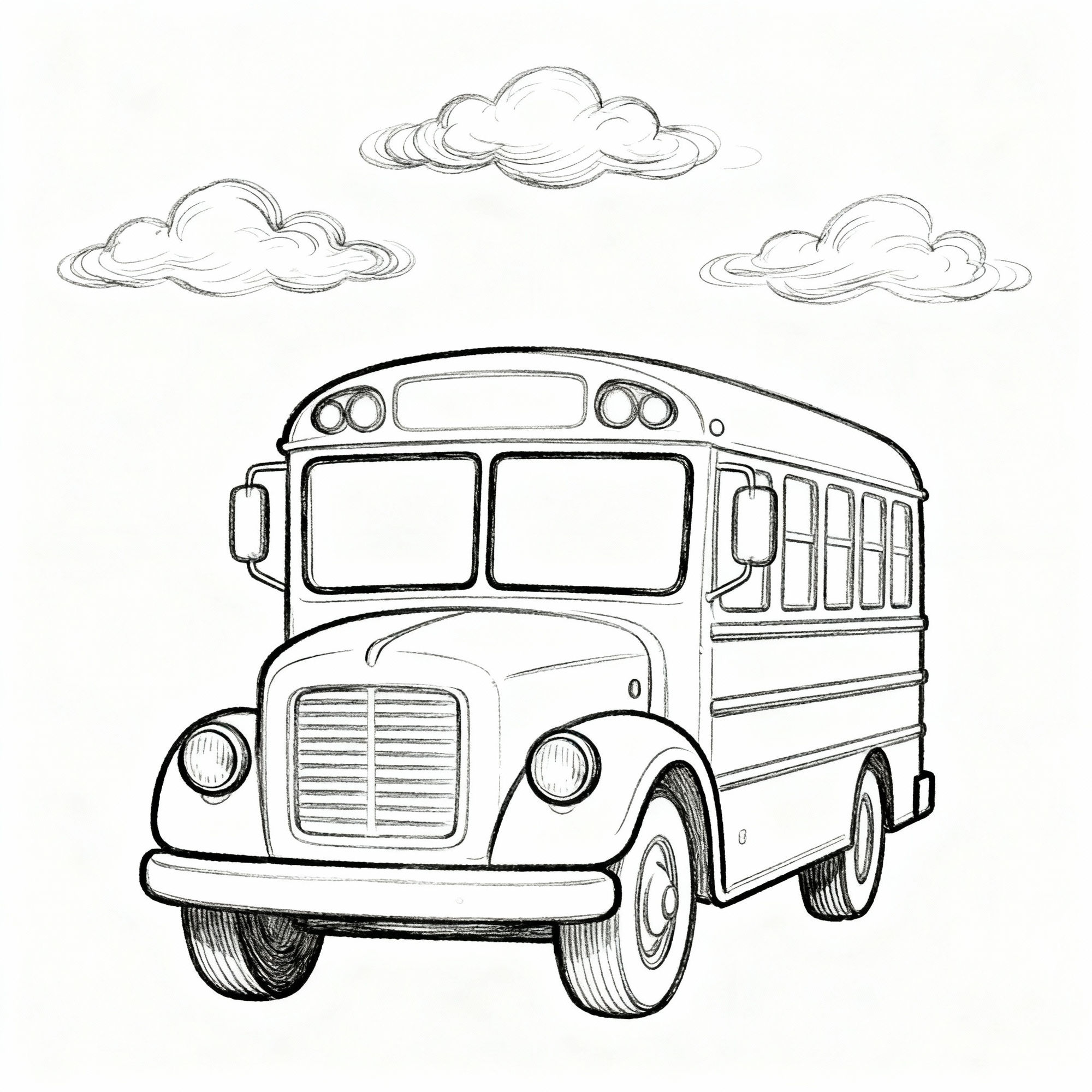 Easy Bus Drawings - Create Simple Bus Art With AI