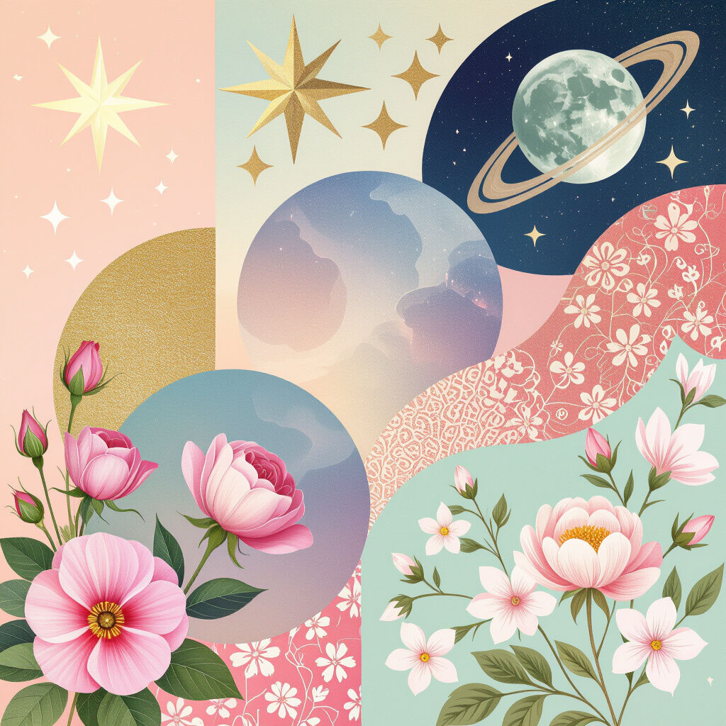 Aesthetic Wallpapers Collage - Design Unique AI Art