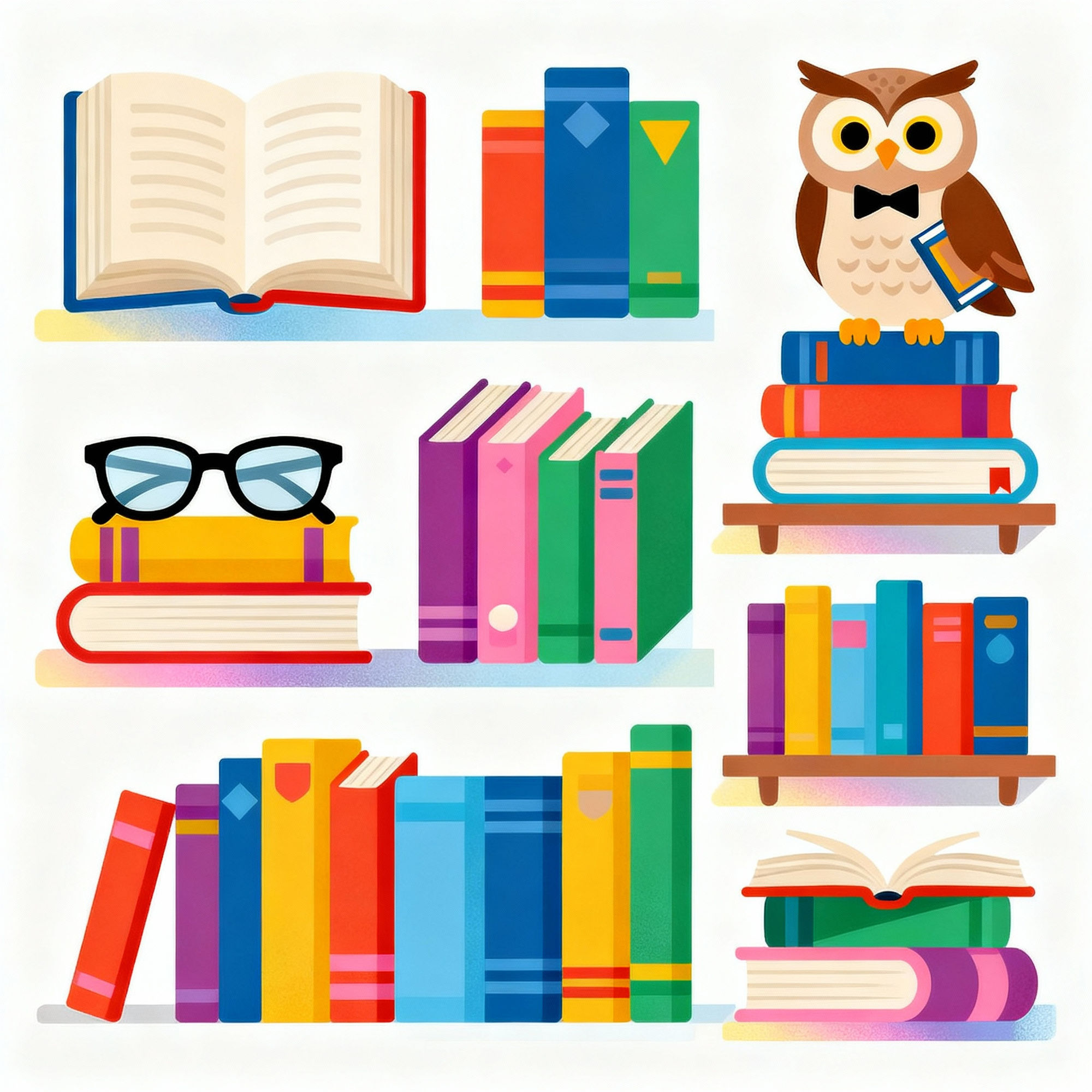 Library Clip Art - AI Generated Graphics