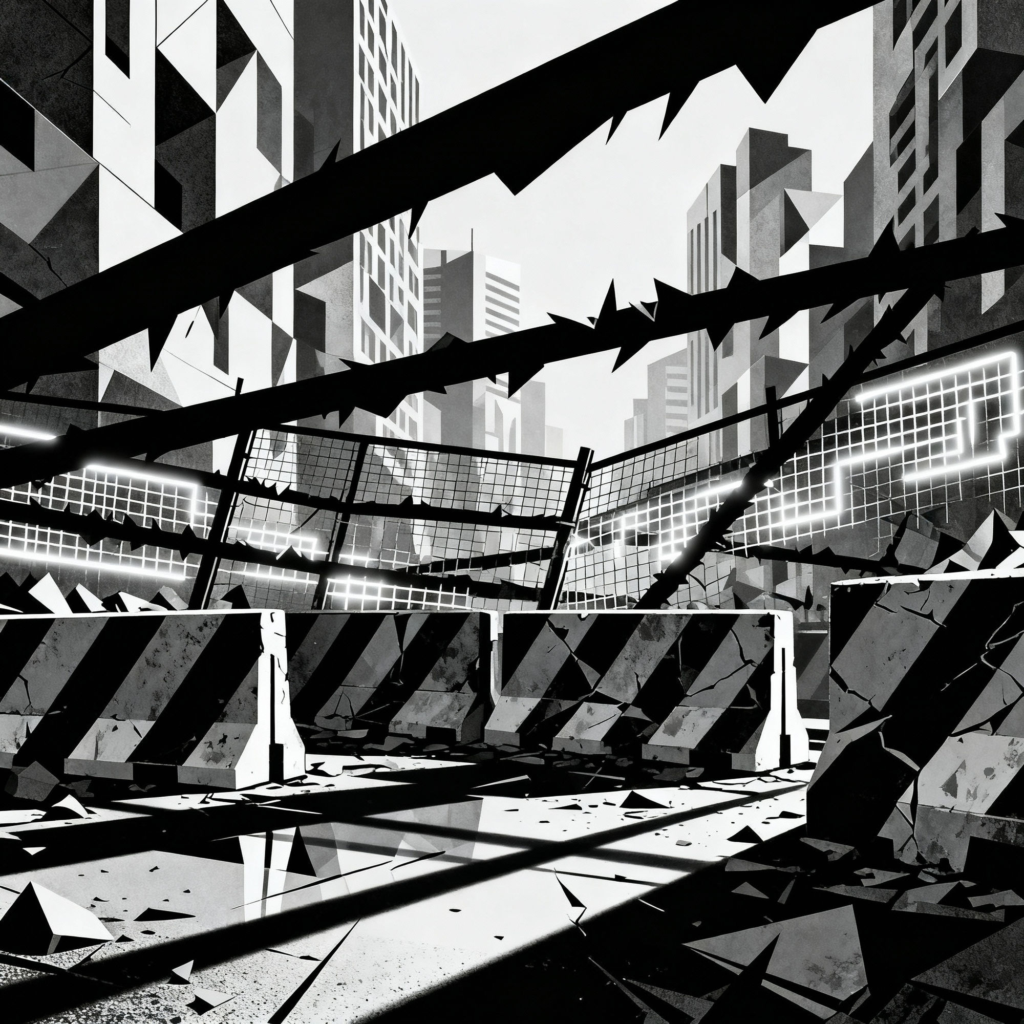 Blockade Drawings - AI Generated Art