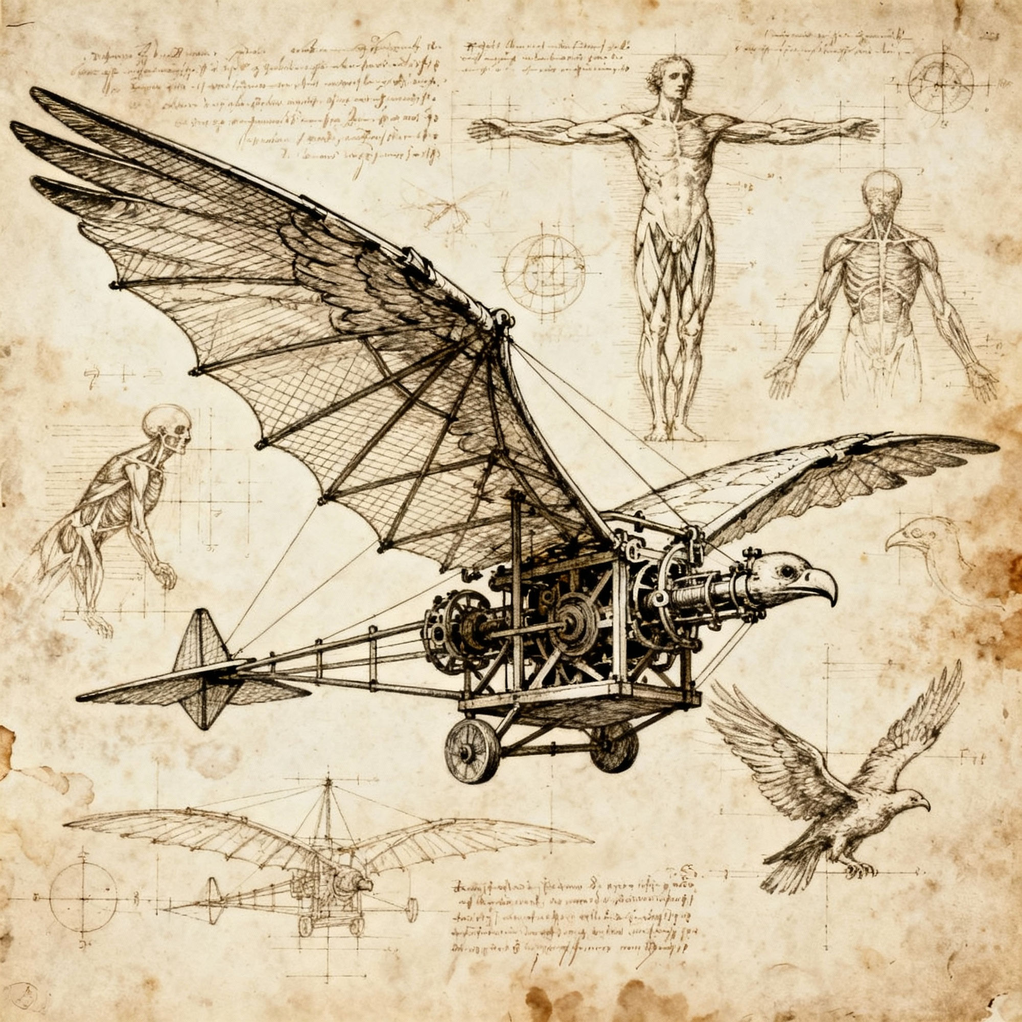 Leonardo Da Vinci Drawings - AI Art Gallery