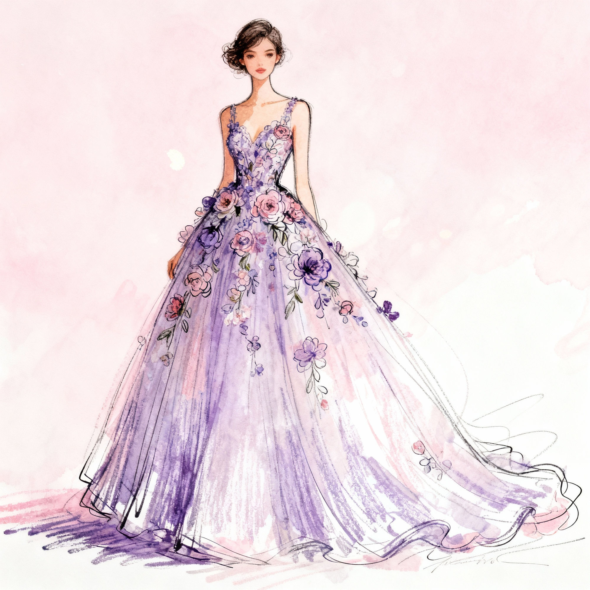 Drawing Of A Dress - AI Art Generator | Nightcafe