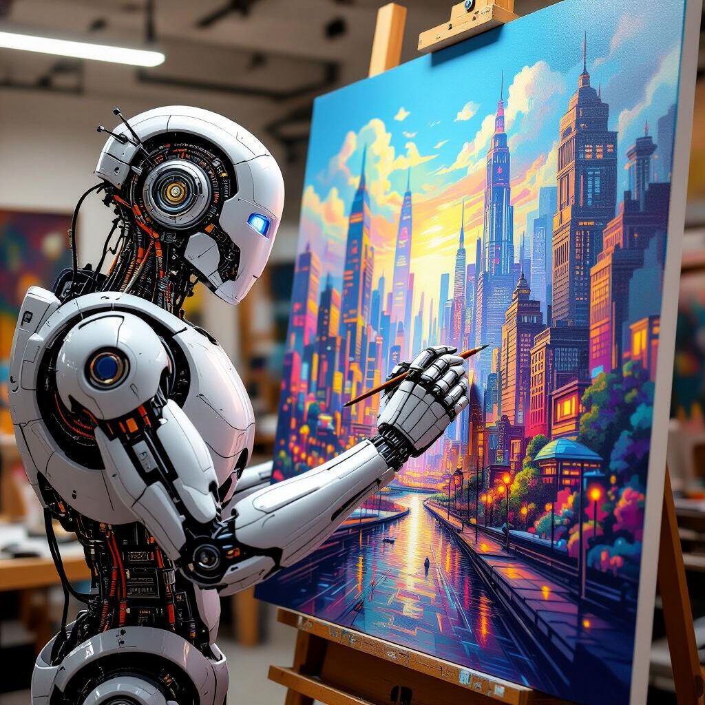 Drawing Robot Art - AI Creations
