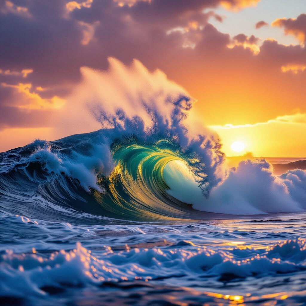 Waves Wallpaper - Create Stunning Ocean Wallpapers With AI