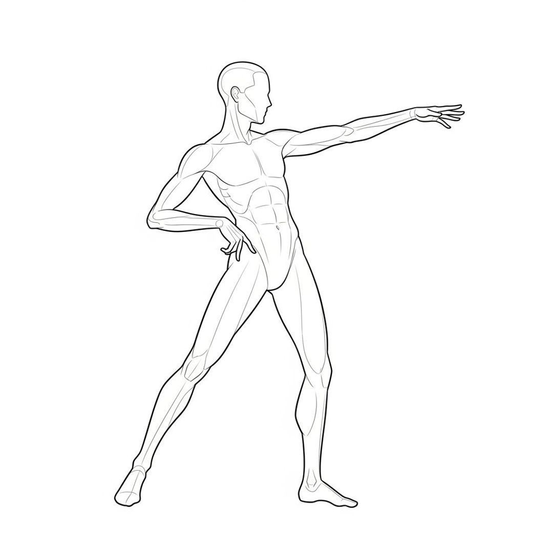 Easy Body Drawing Bases Created With AI | Nightcafe