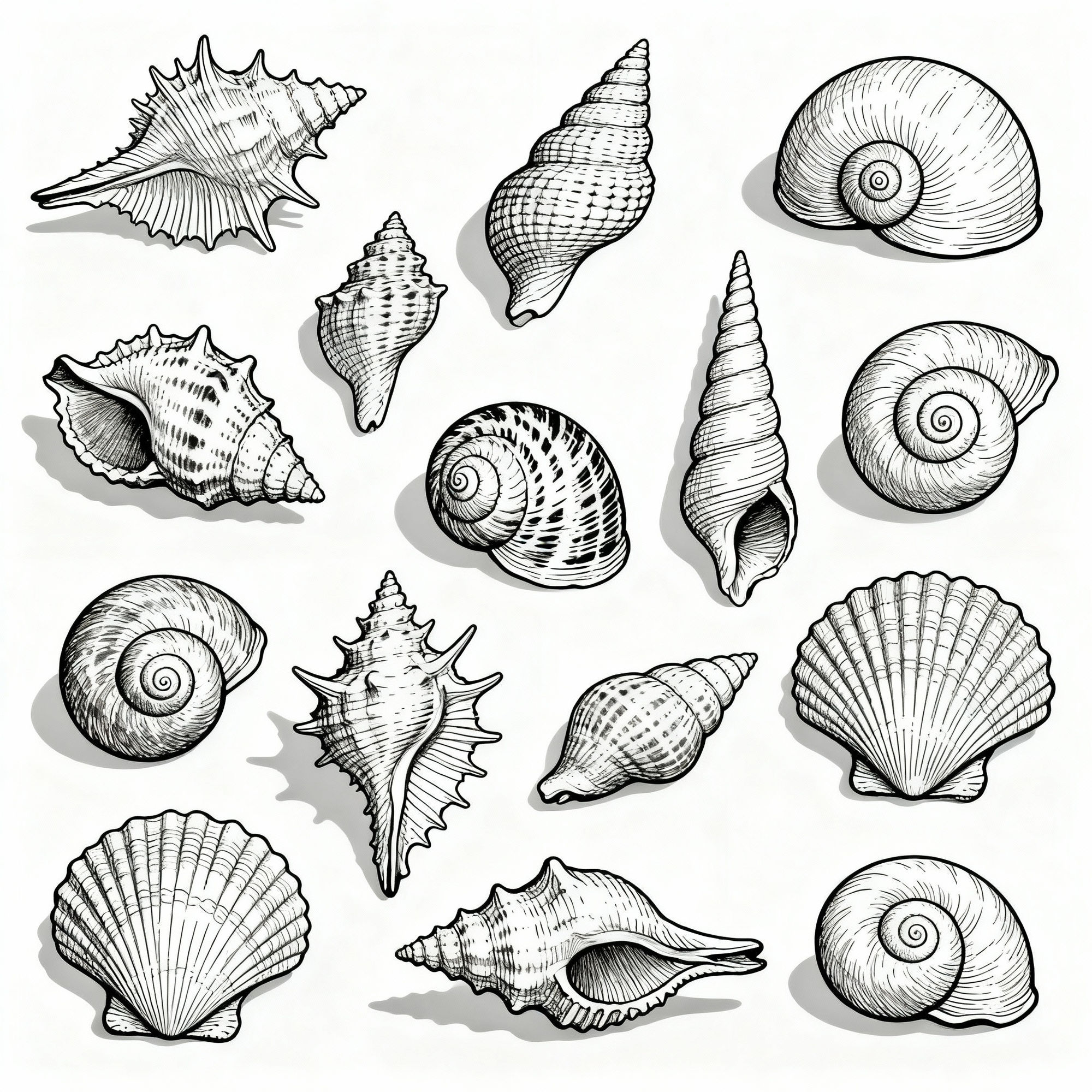 Shell Drawings - AI-generated Art