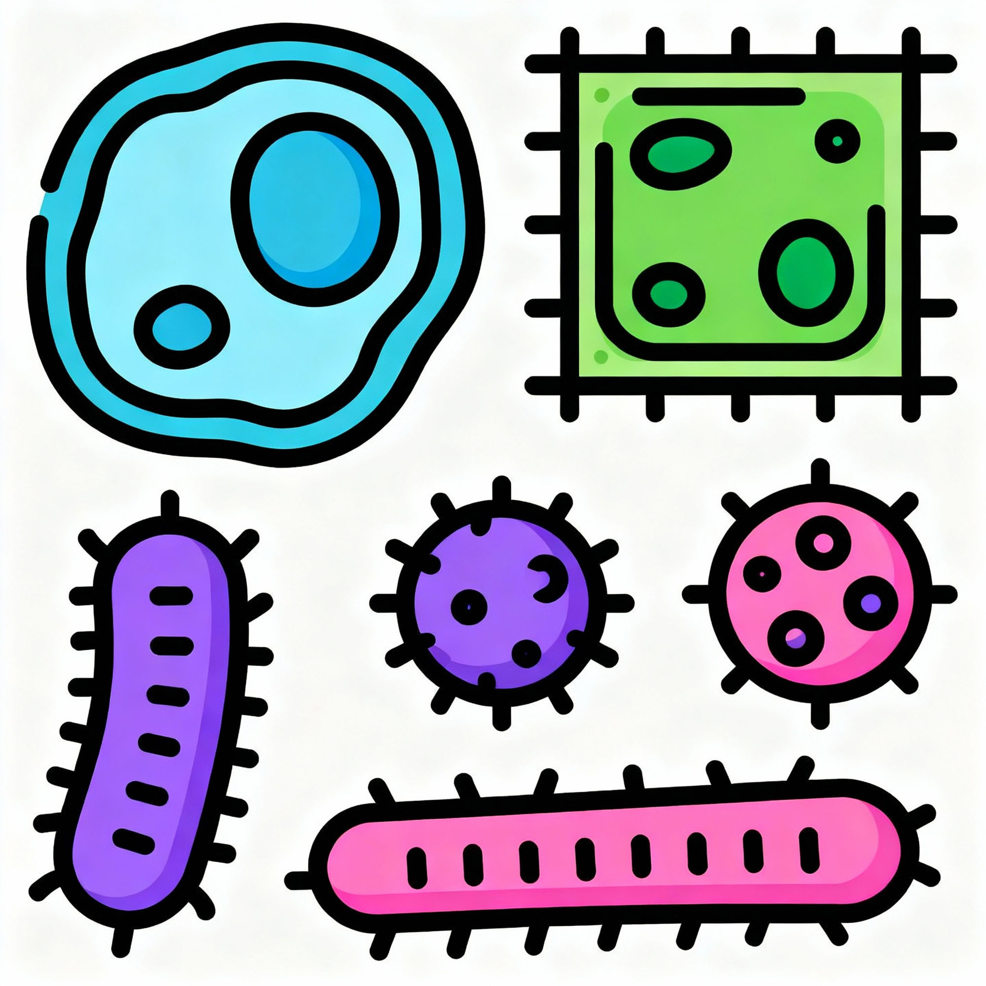 Cell Clip Art - AI Generated Illustrations