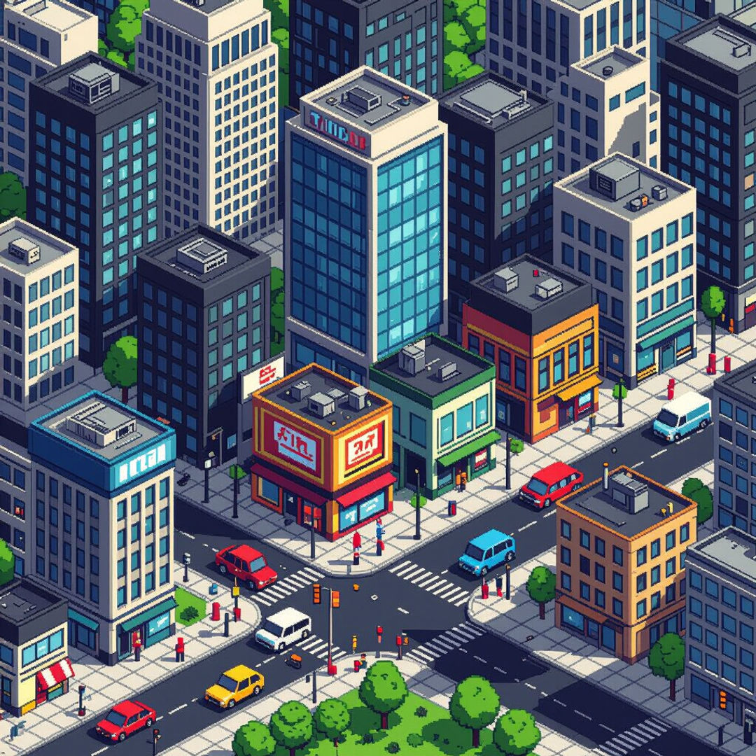 Top Down Pixel Art - Create & Explore Unique Designs