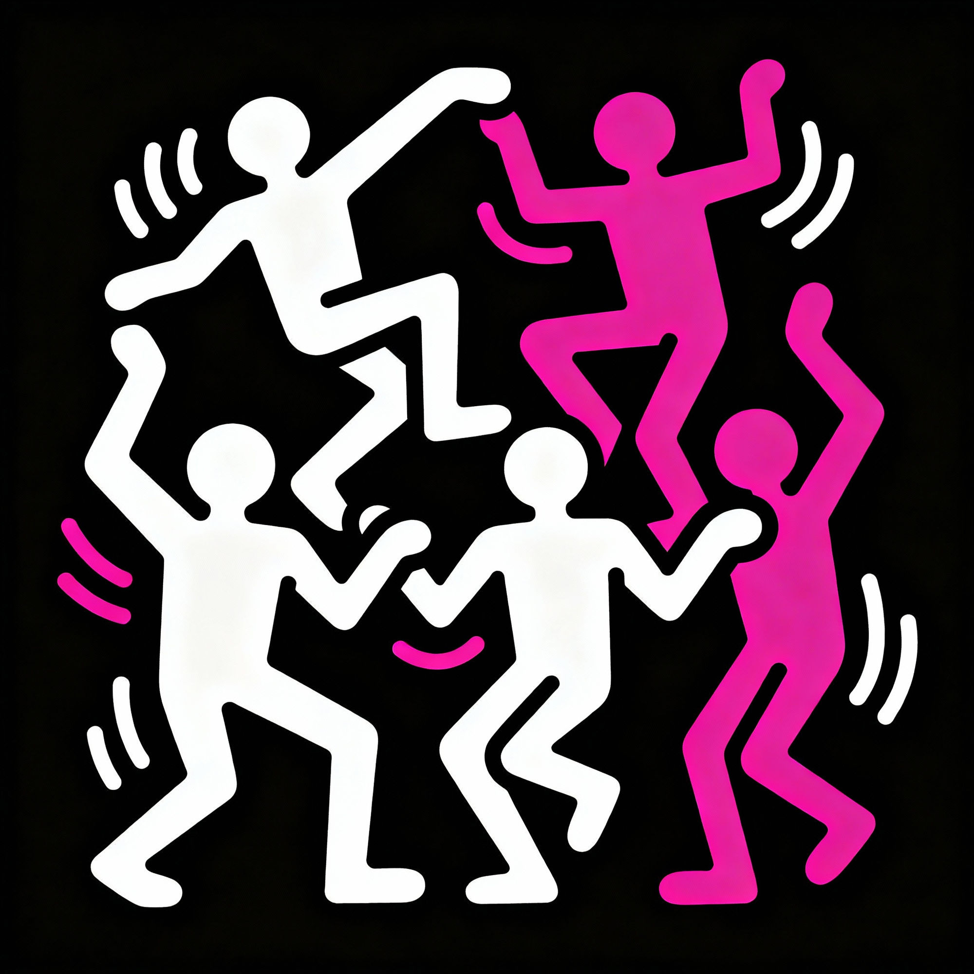 Keith Haring Art Work - AI Generated Styles