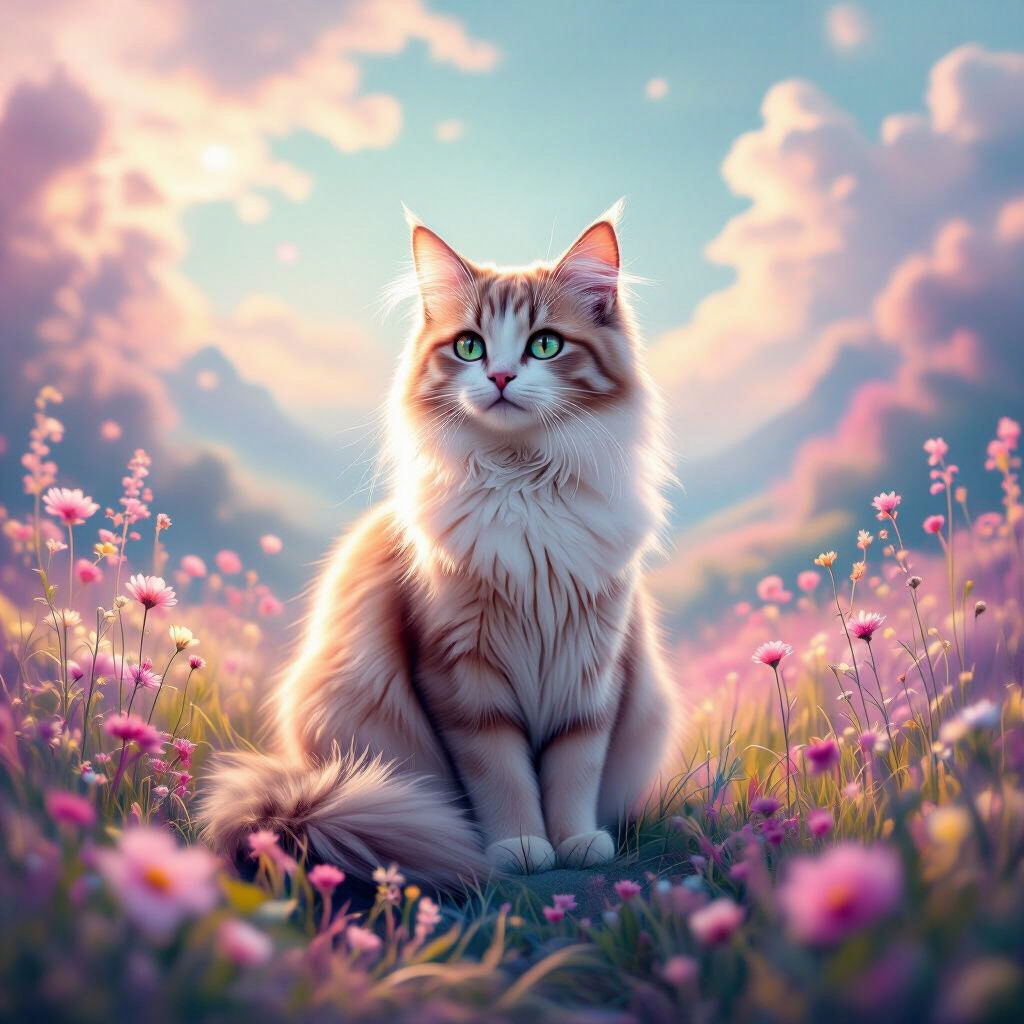Aesthetic Cat Wallpaper - Create Yours With AI