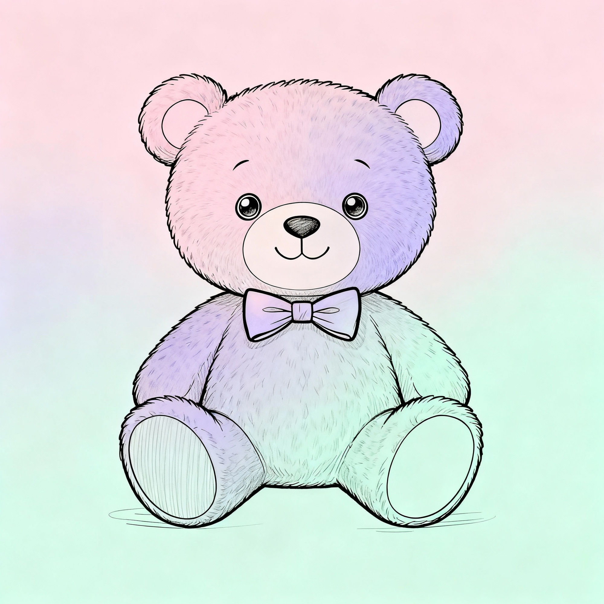 Simple Teddy Bear Drawings - Create Cute Art With AI