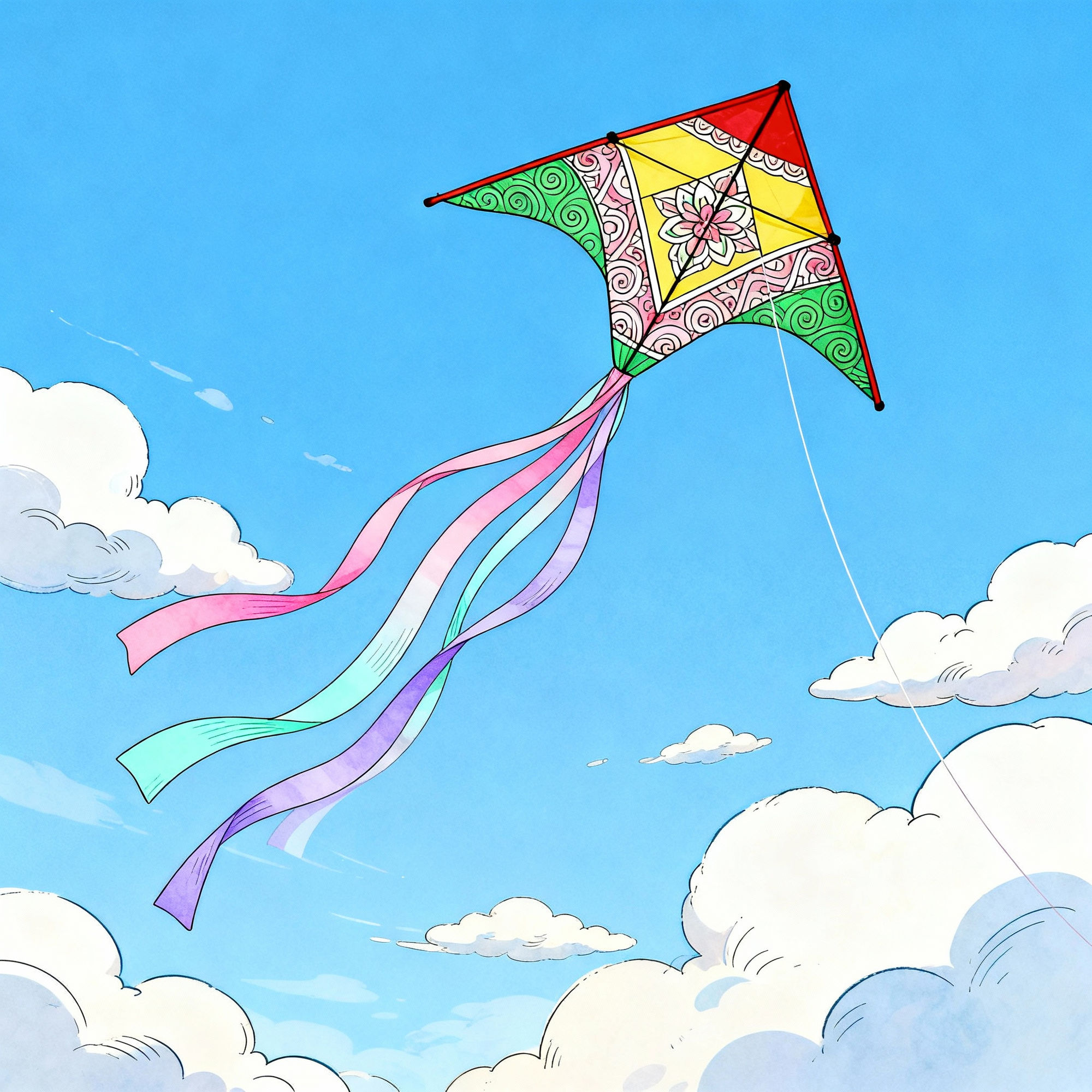 Kite Drawing Gallery - AI Generated Art