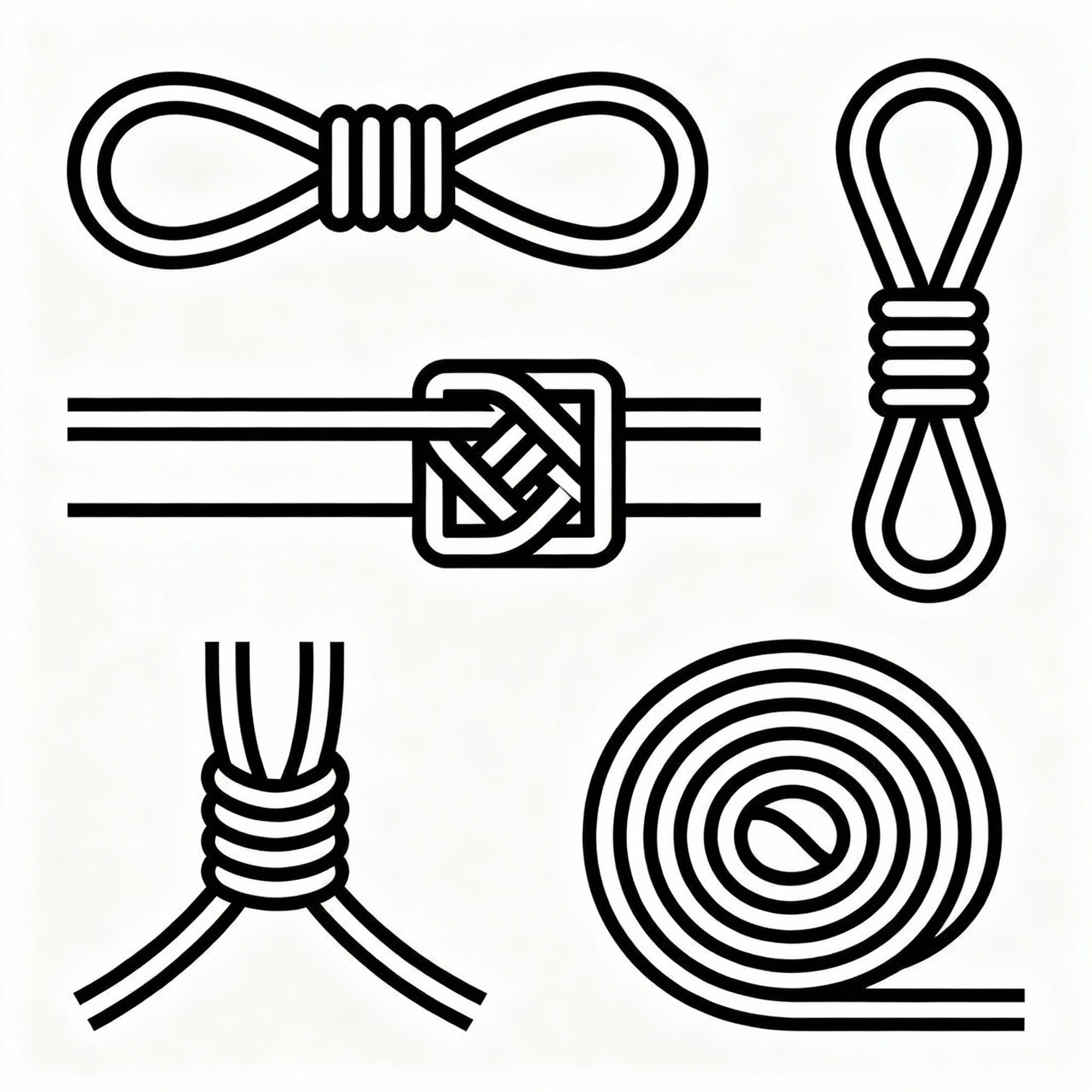 Easy Rope Drawing Ideas - AI Generated Art