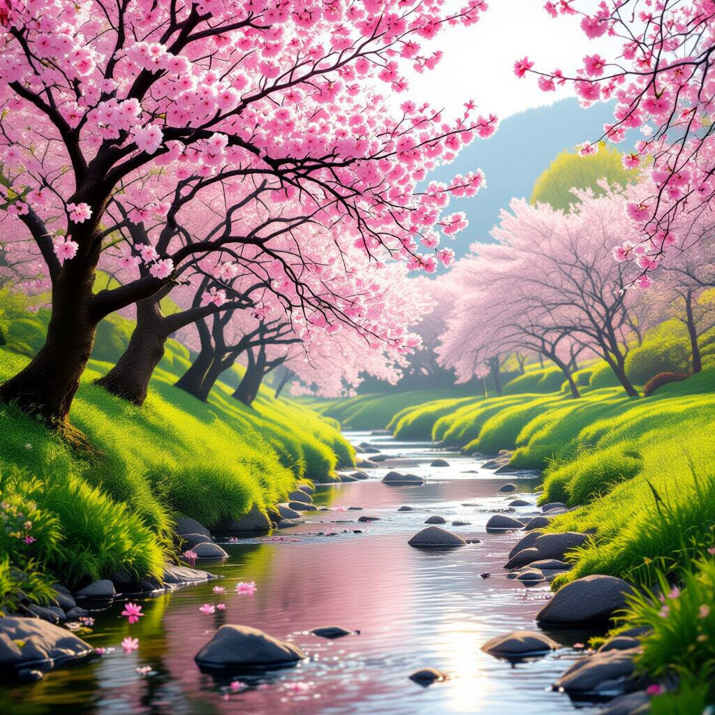 Welcome April Images - AI Generated Spring Art