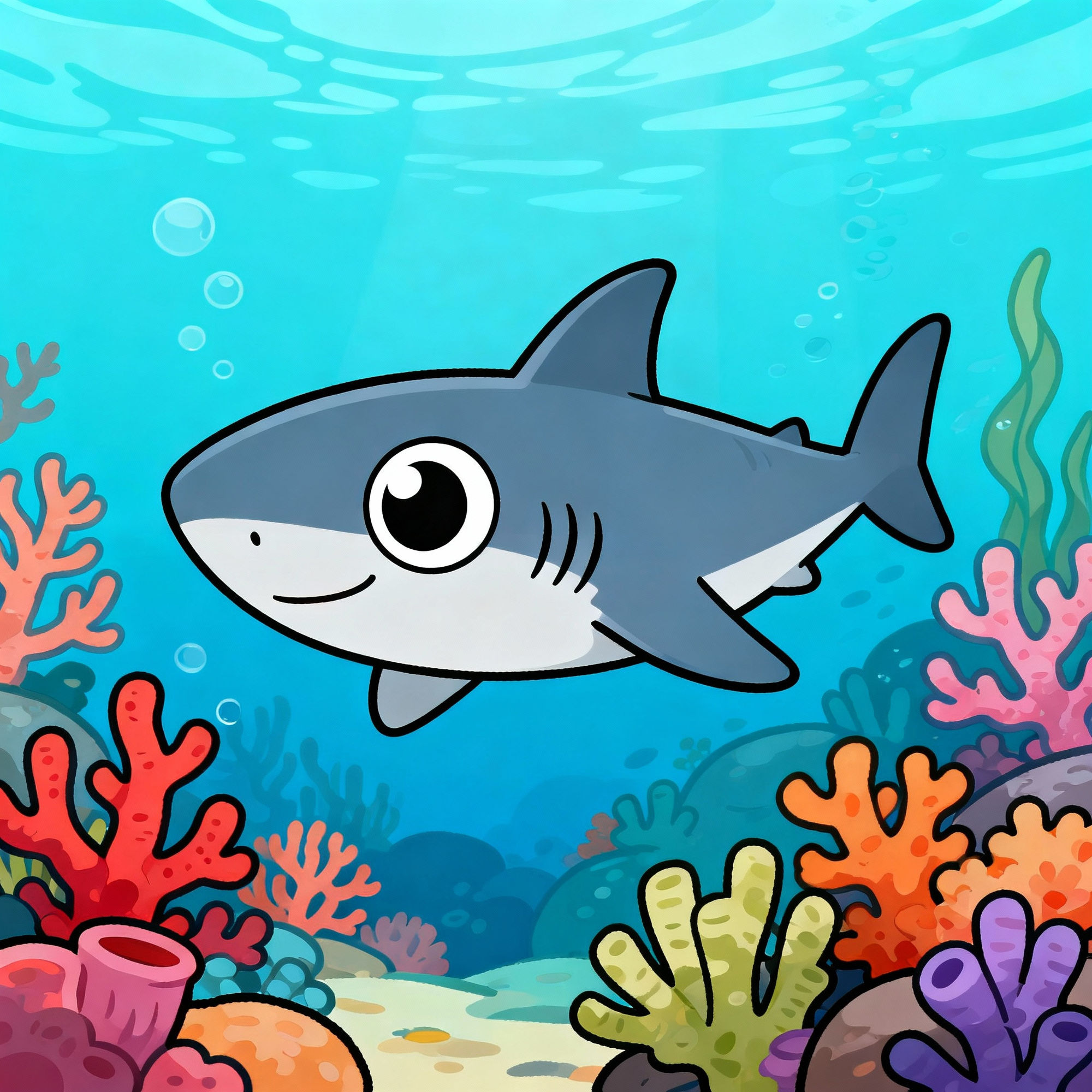 Shark Drawings For Kids - Fun AI Art