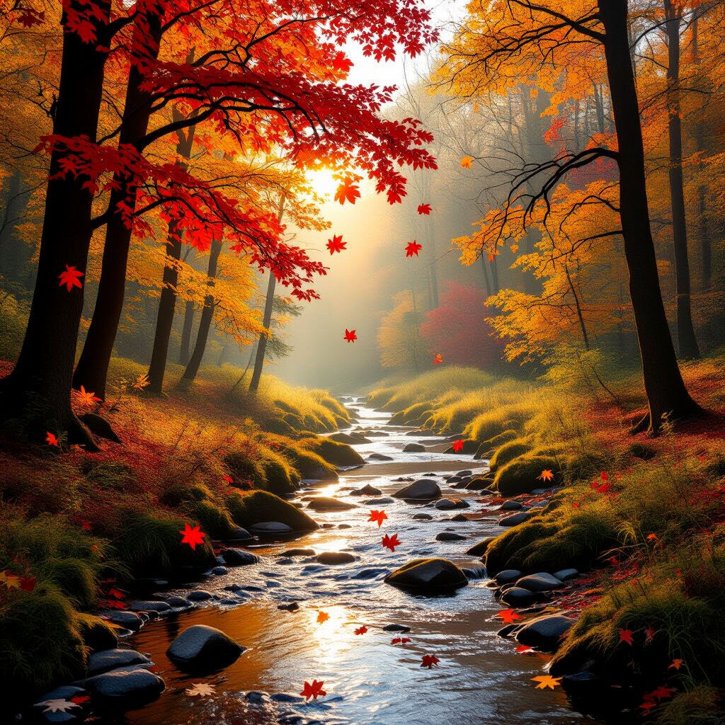 Fall Wallpapers - AI Generated Autumn Scenes